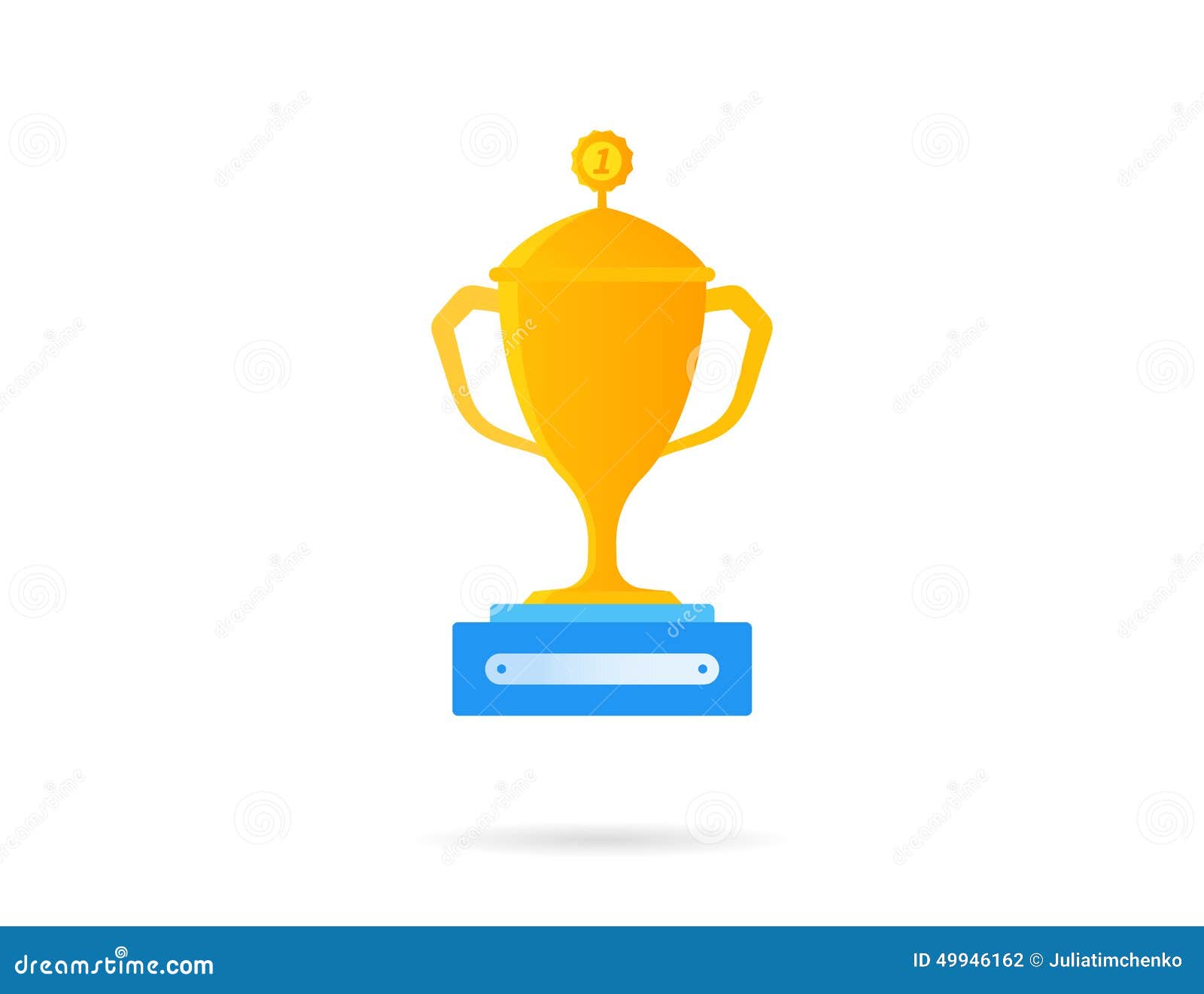 Gold reward stock vector. Illustration of leader, hold - 49946162