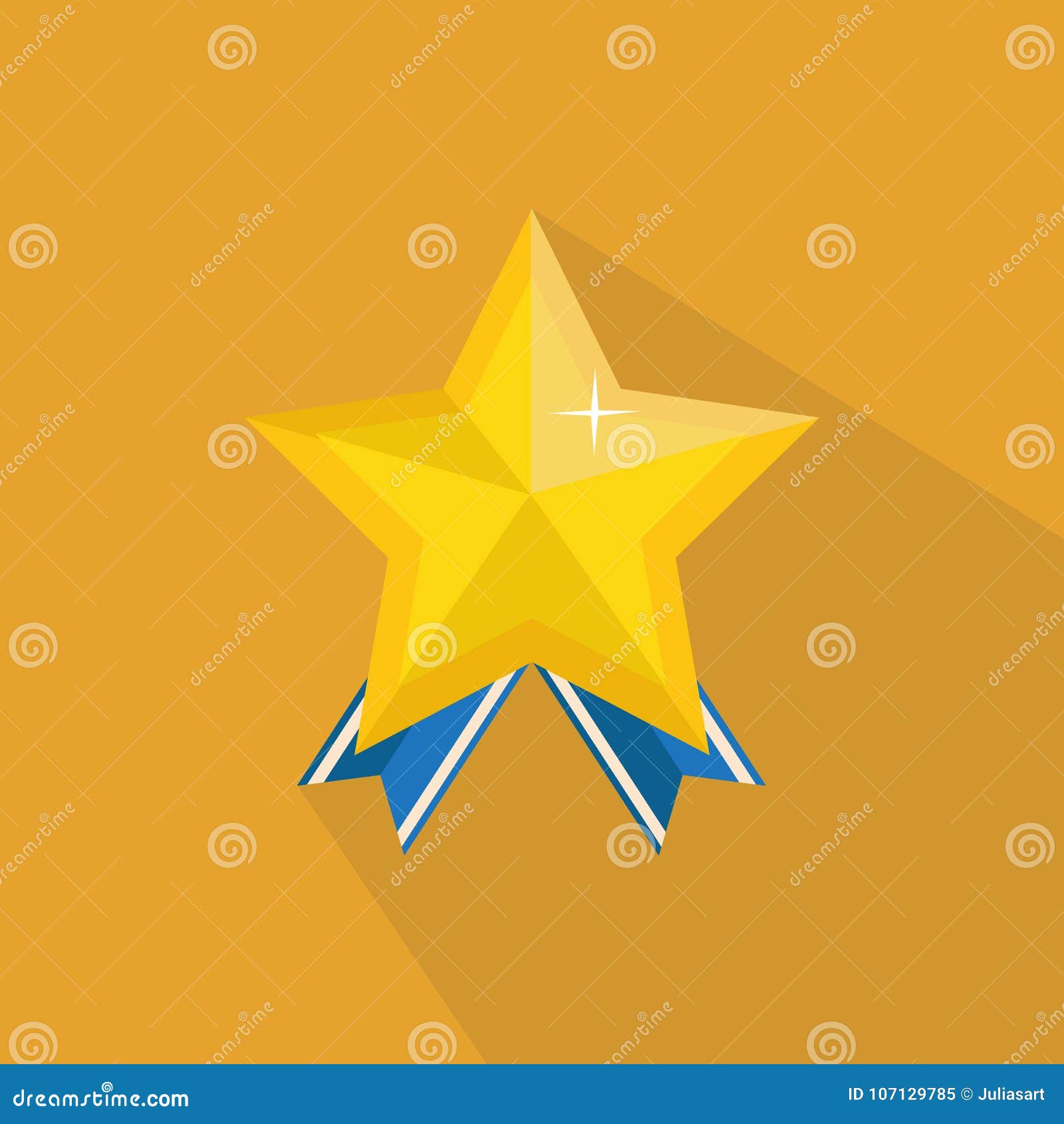 Gold Reward Winner Icon. Vector Illustration Stock Vector ...