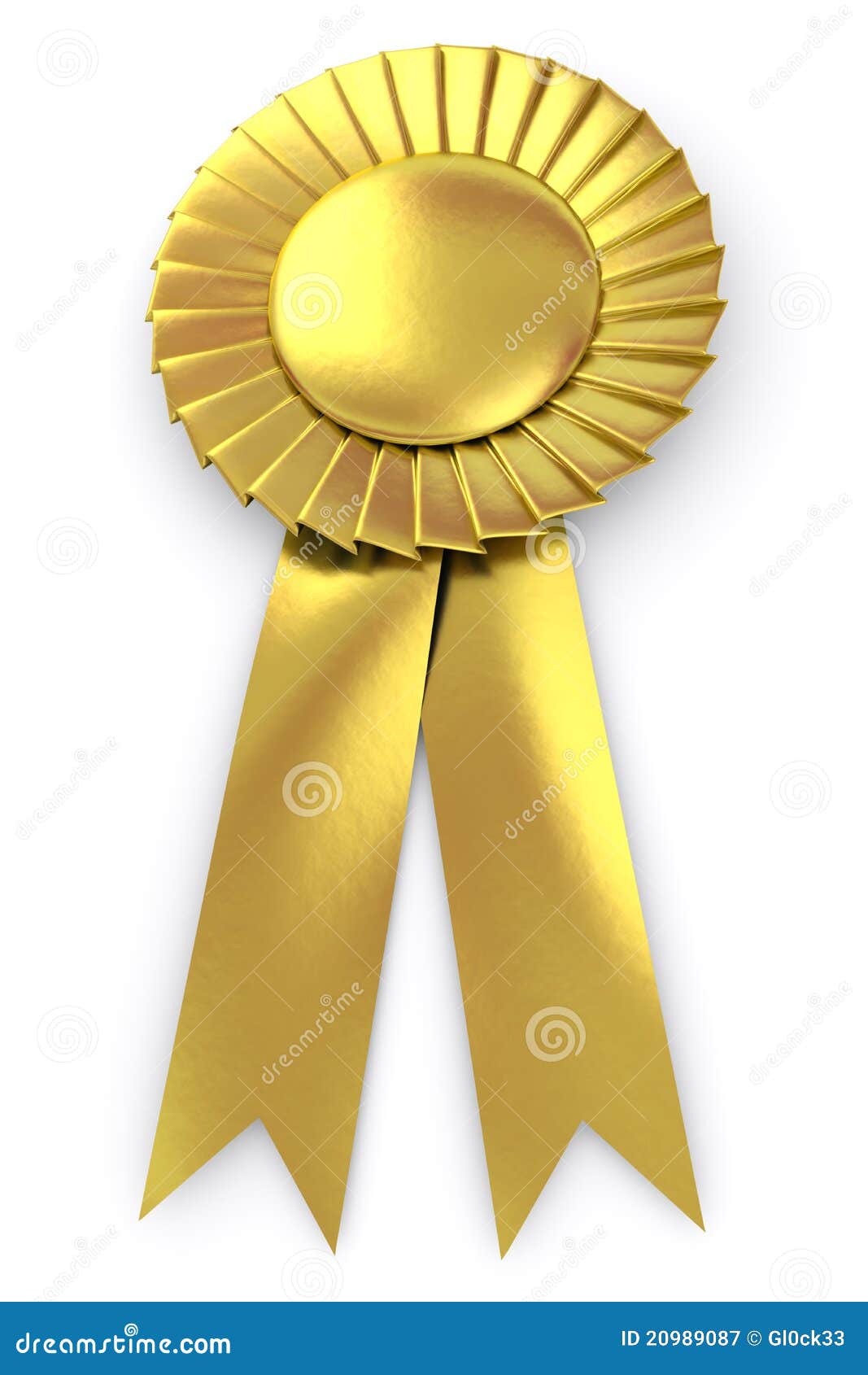 Gold ribbon stock illustration. Illustration of three - 20989087