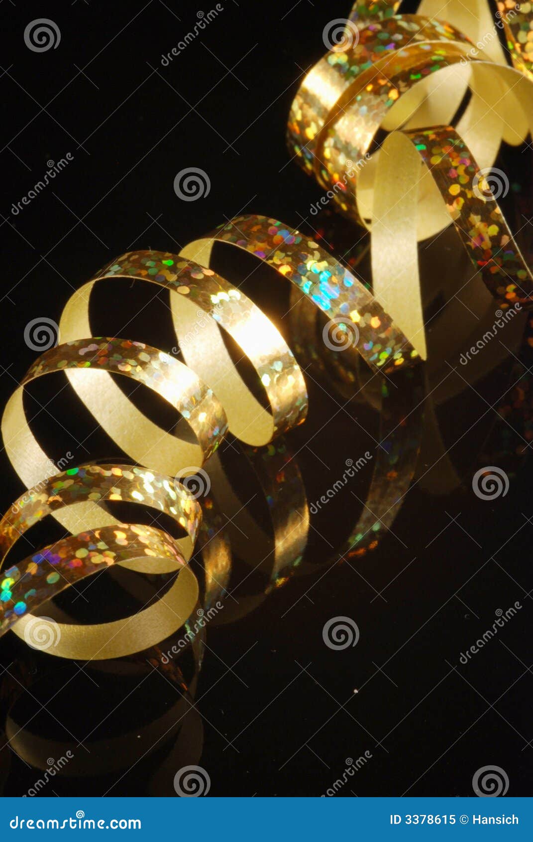Gold ribbon stock image. Image of golden, celebrate, black - 3378615