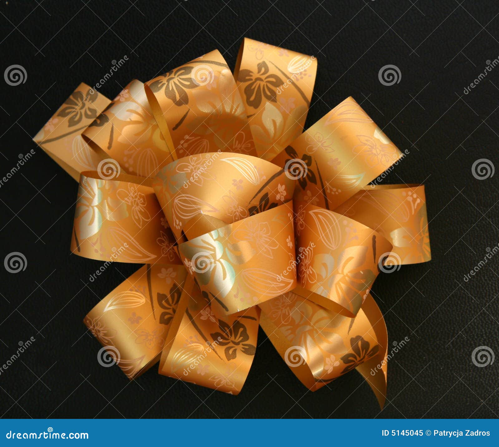 Gold ribbon stock image. Image of gold, isolated, golden - 5145045