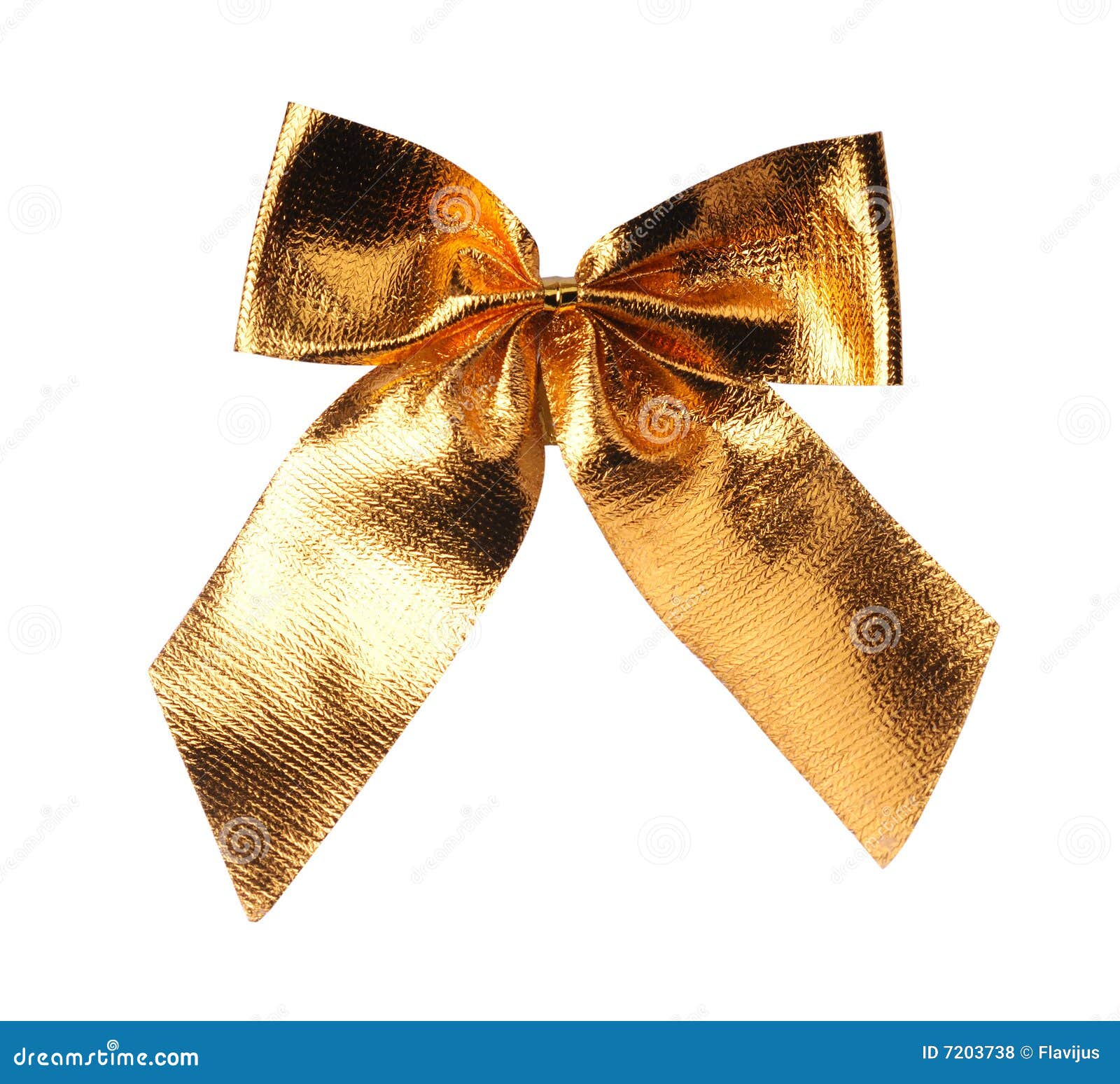 Gold Ribbon stock photo. Image of christmas, decoration - 7203738