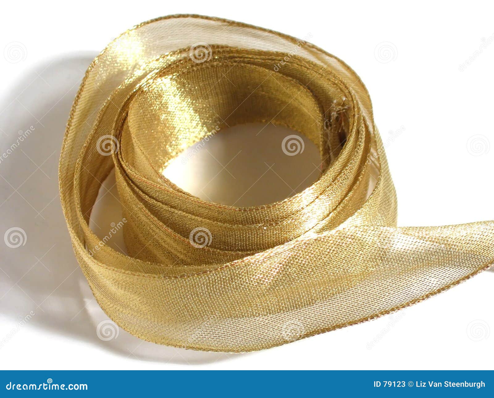 Gold Ribbon stock image. Image of decoration, wrap, gift - 79123