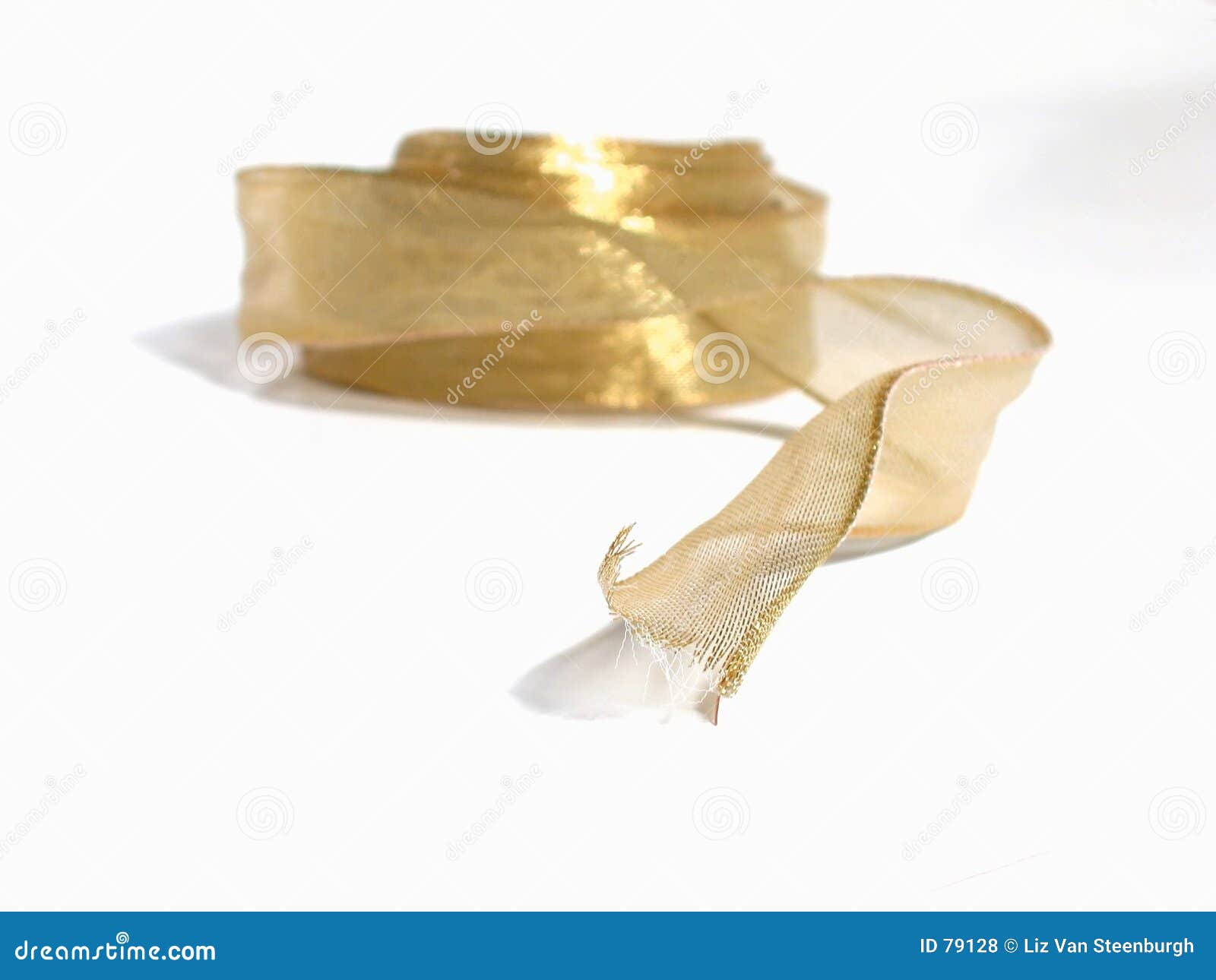 Gold Ribbon stock photo. Image of gold, ribbon, shiny, package - 79128