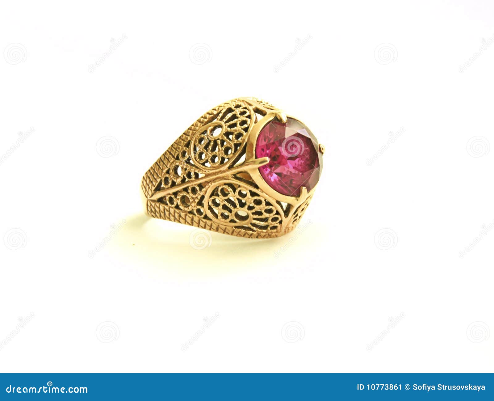 Gold ring stock image. Image of precious, color, jewellery - 10773861