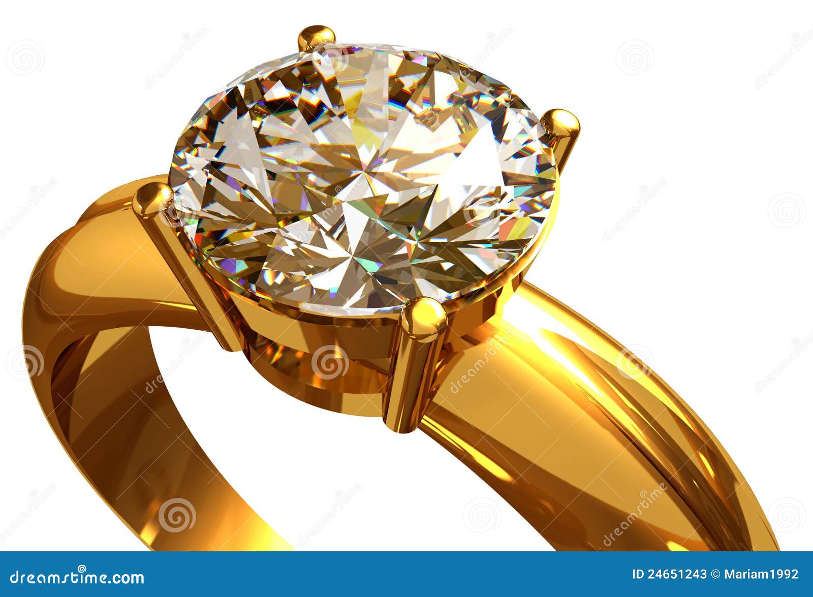 Gold ring stock illustration. Illustration of metal, precious - 24651243