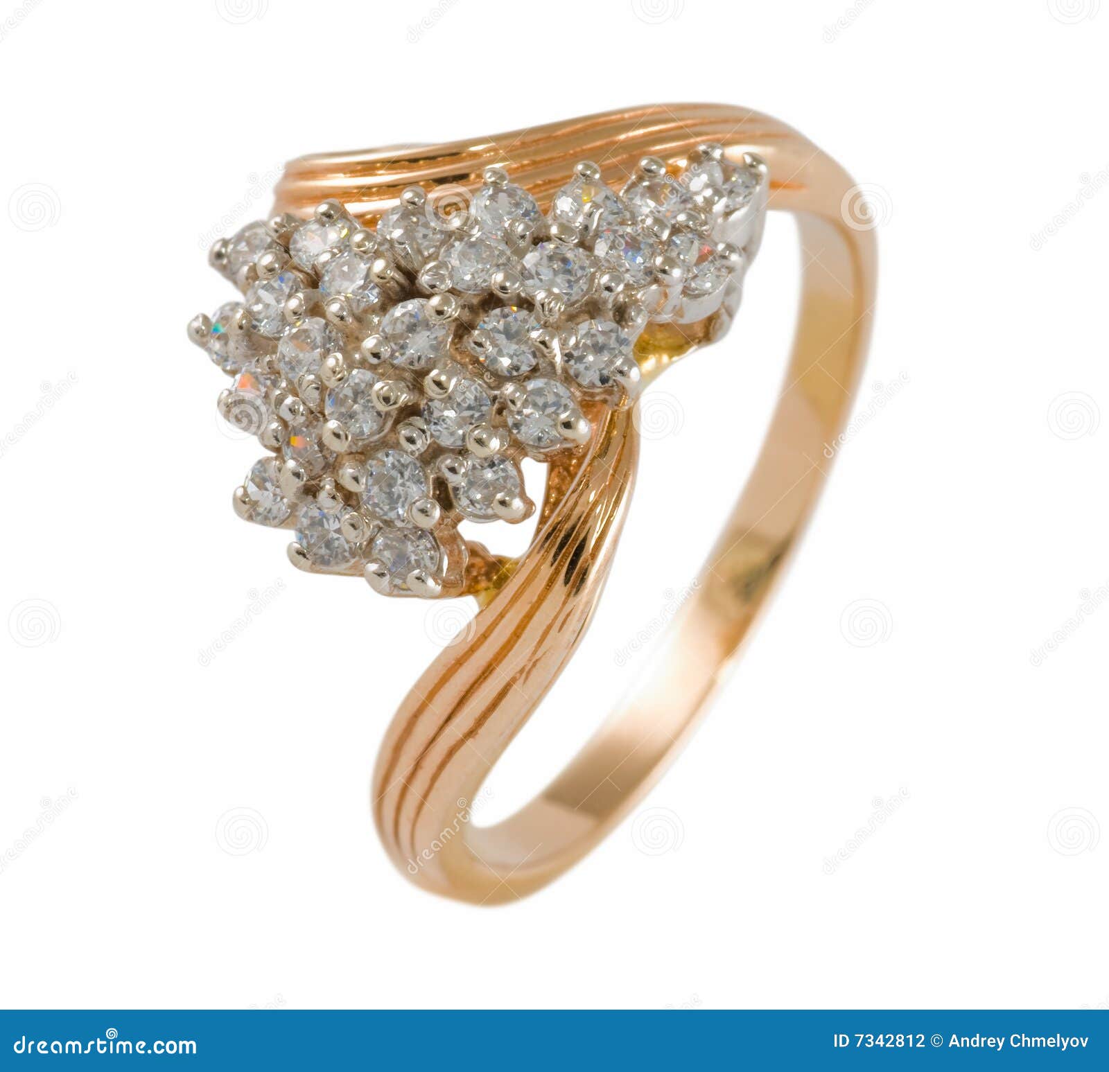 Gold Ring stock photo. Image of metal, diamond, wealth - 7342812