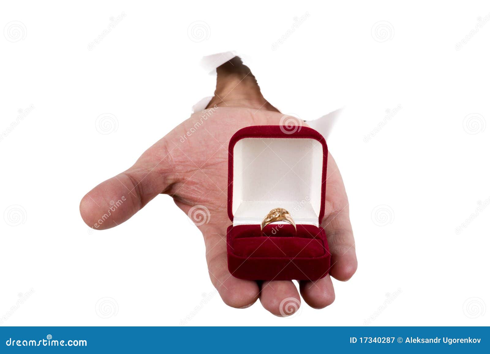 Gold ring on hand close up stock image. Image of white - 17340287