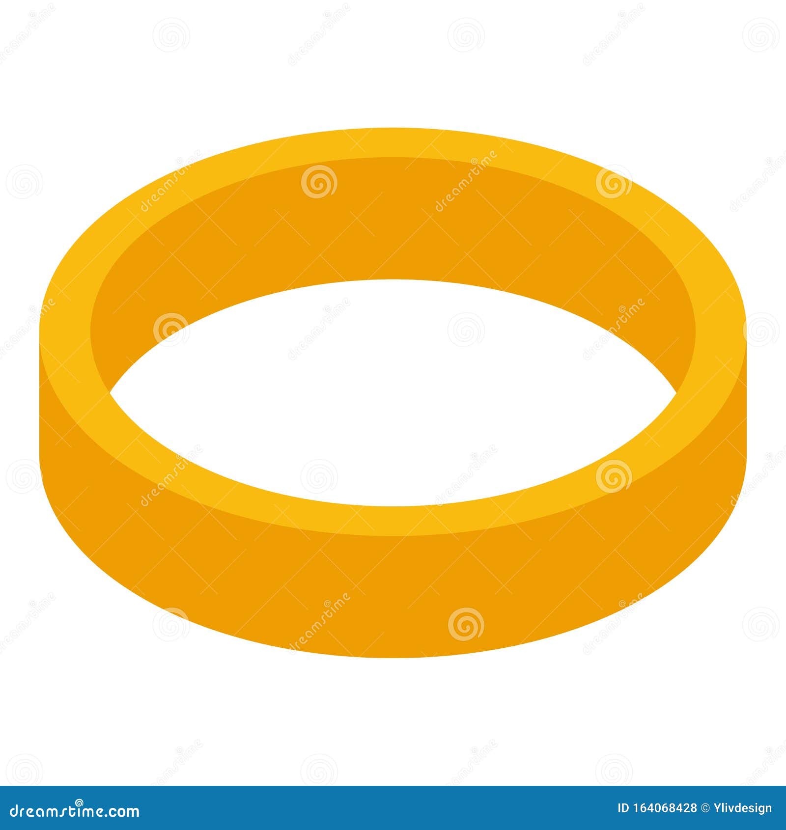 Gold Ring Icon, Isometric Style Stock Vector - Illustration of ...