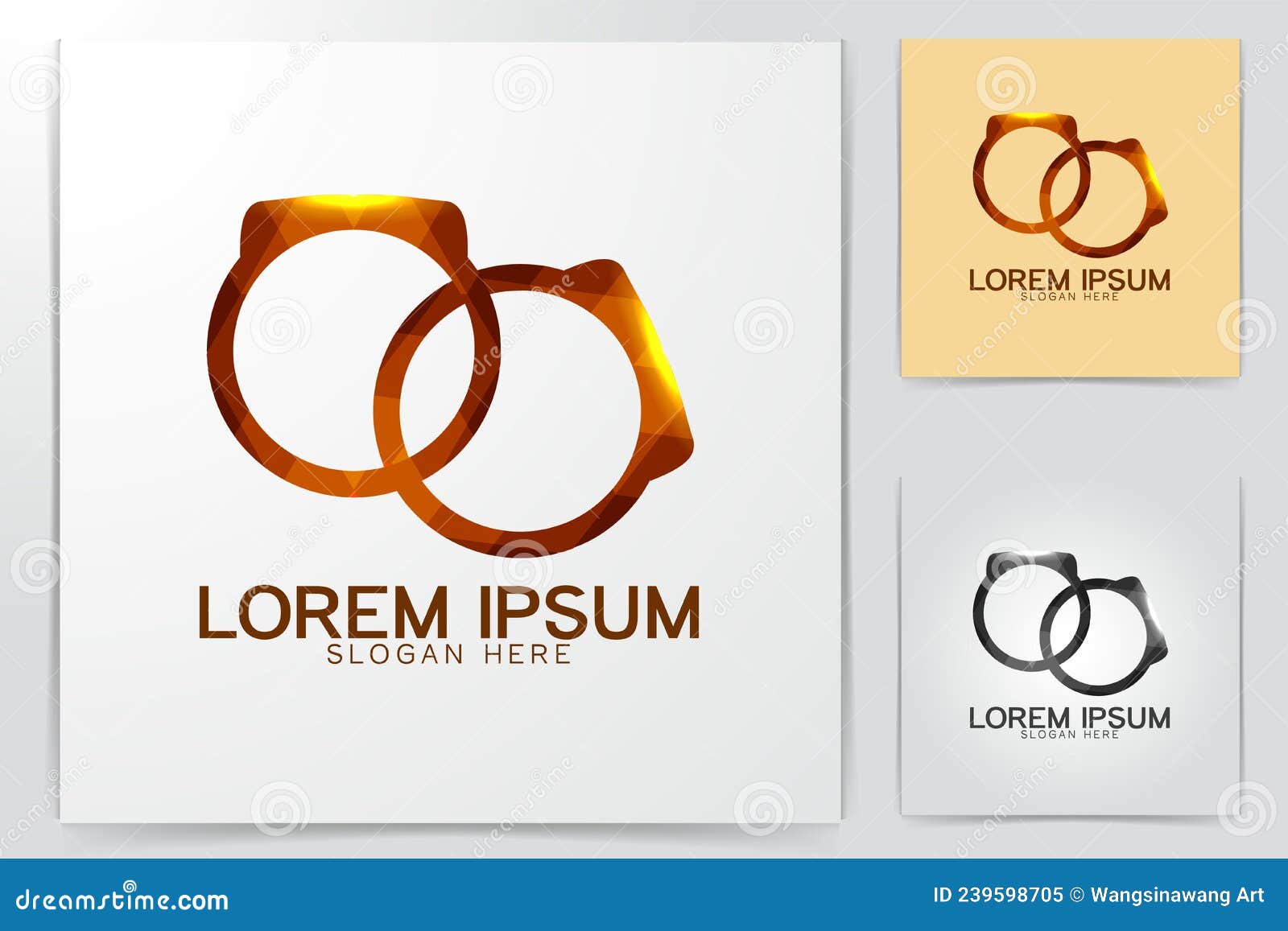 Gold Ring Logo Ideas. Inspiration Logo Design. Template Vector ...