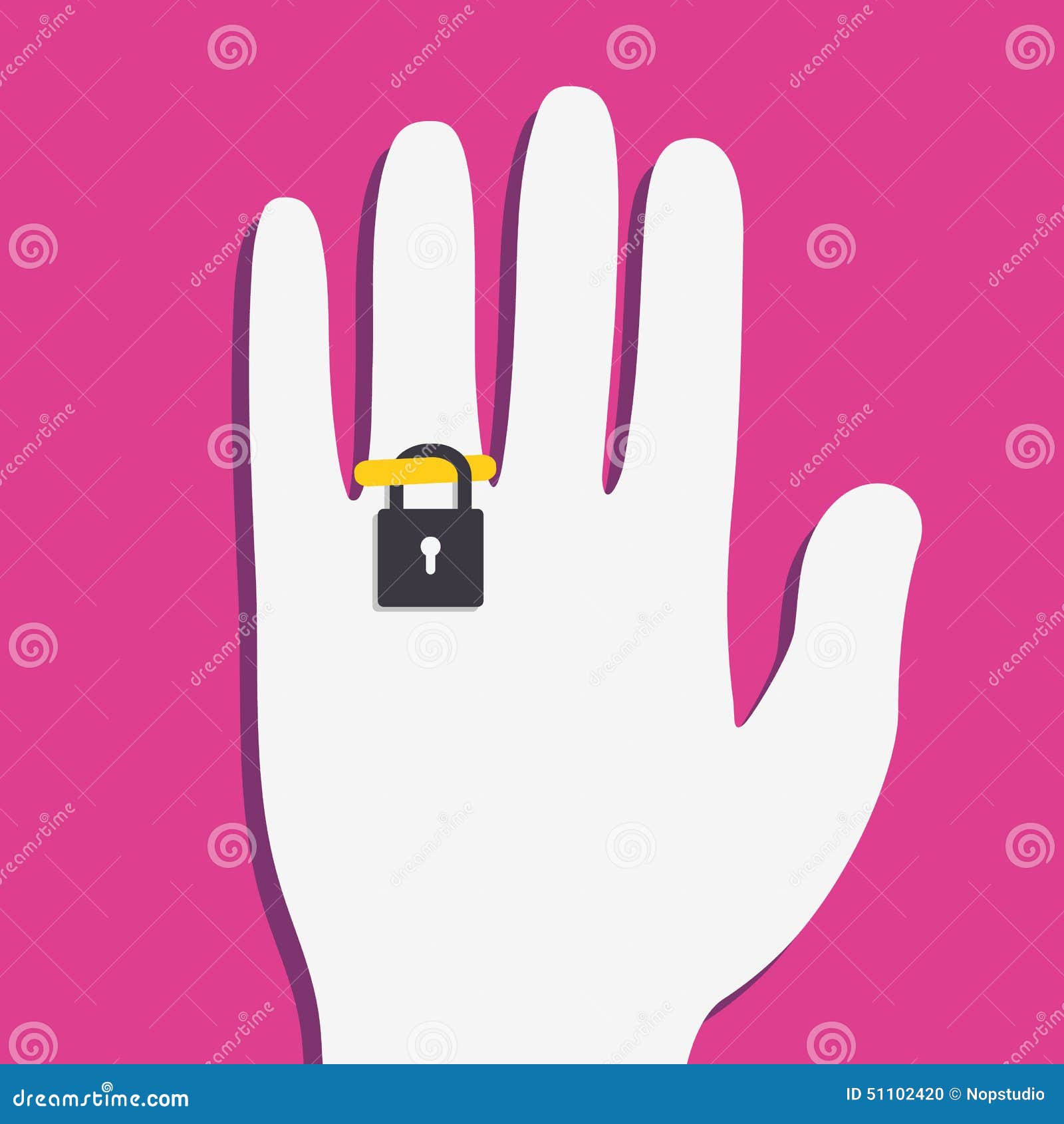Gold rings and Lock stock vector. Illustration of jewelry - 51102420