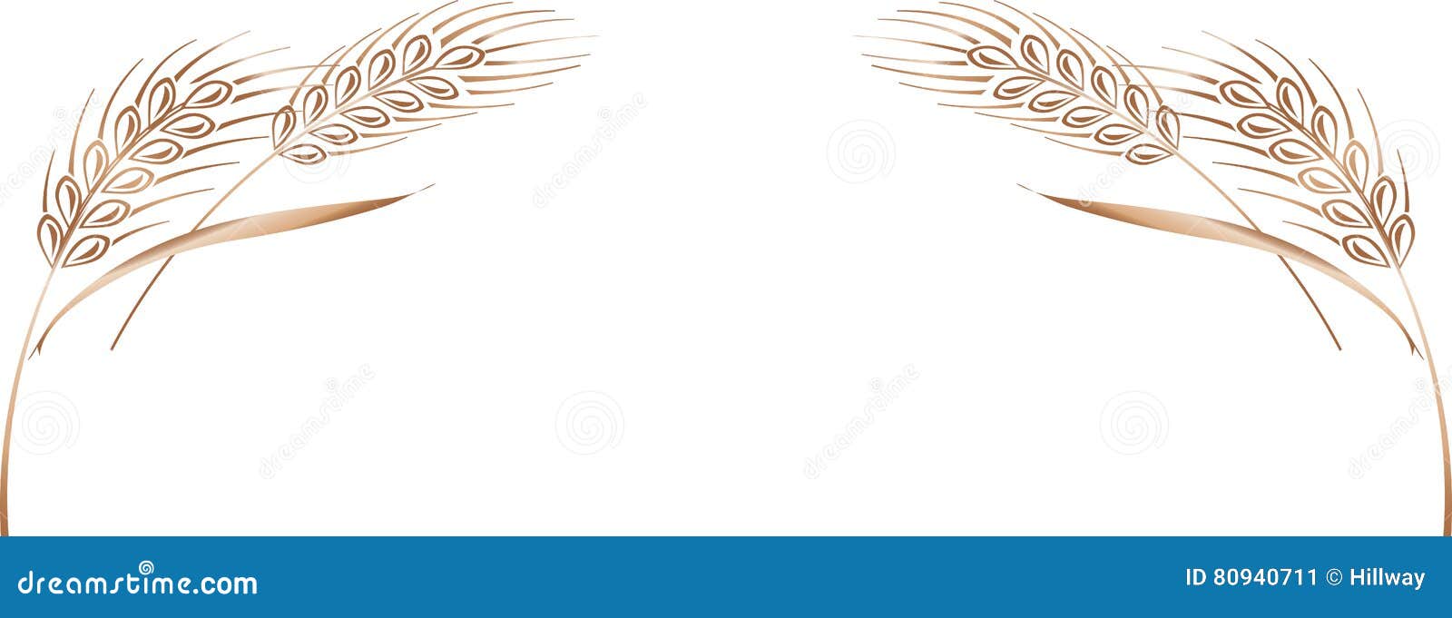 Wheat Gold Frame Border