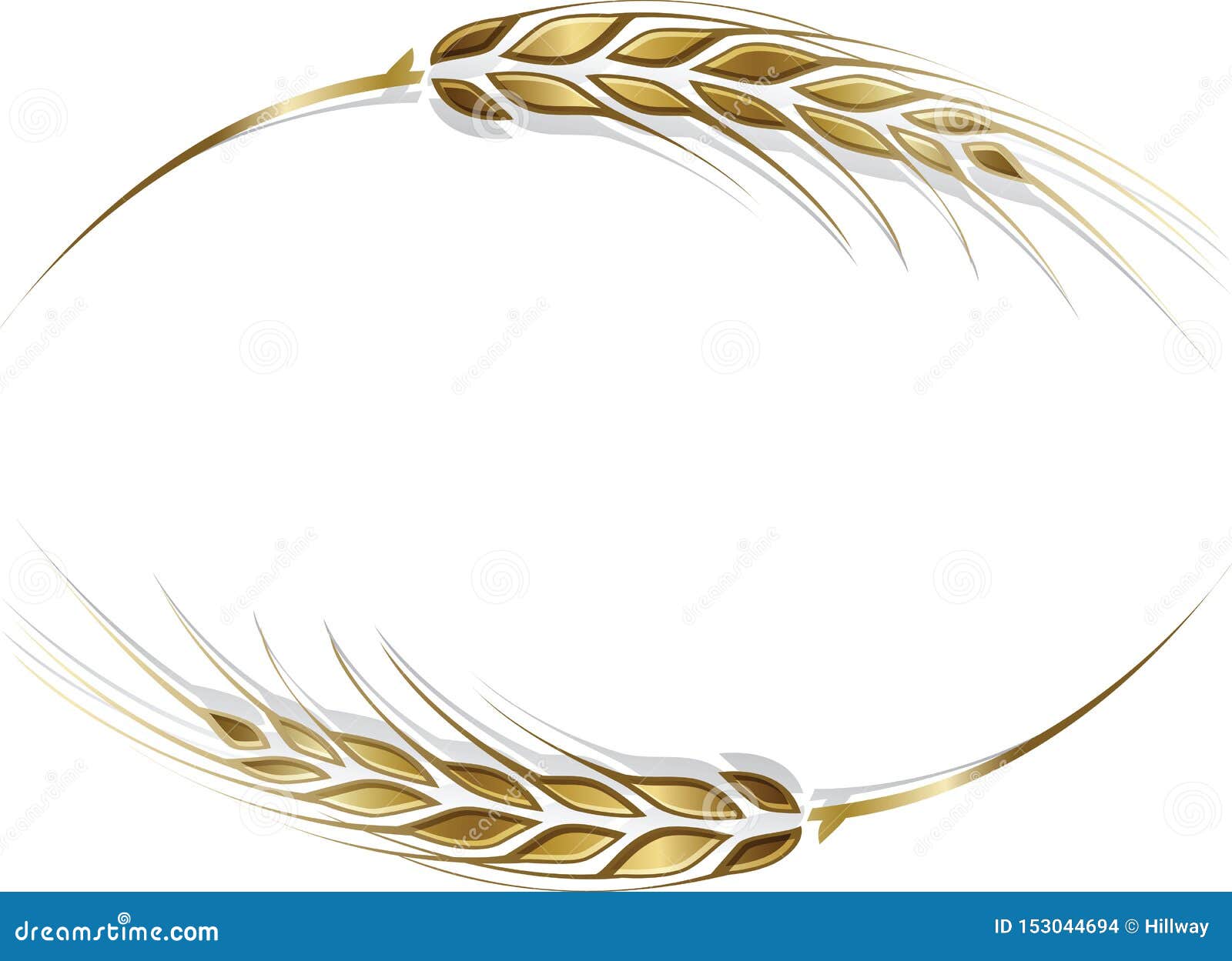 Wheat Gold Frame Border