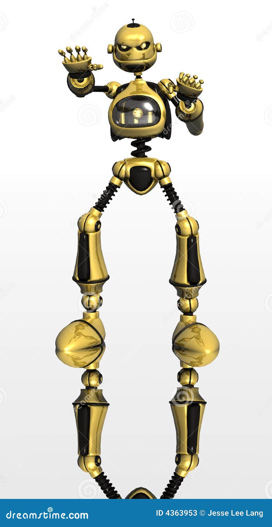 Gold Robots In Cloaks In Surreal Landscape Royalty-Free Stock Photo ...
