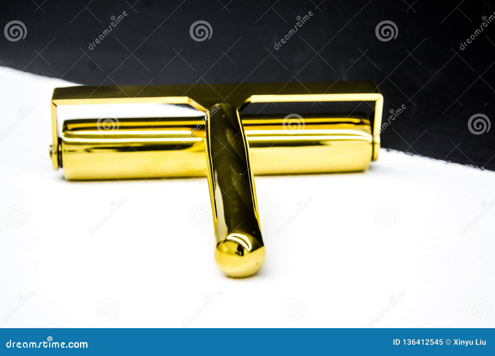 Gold roller stock image. Image of gold, golden, black - 136412545