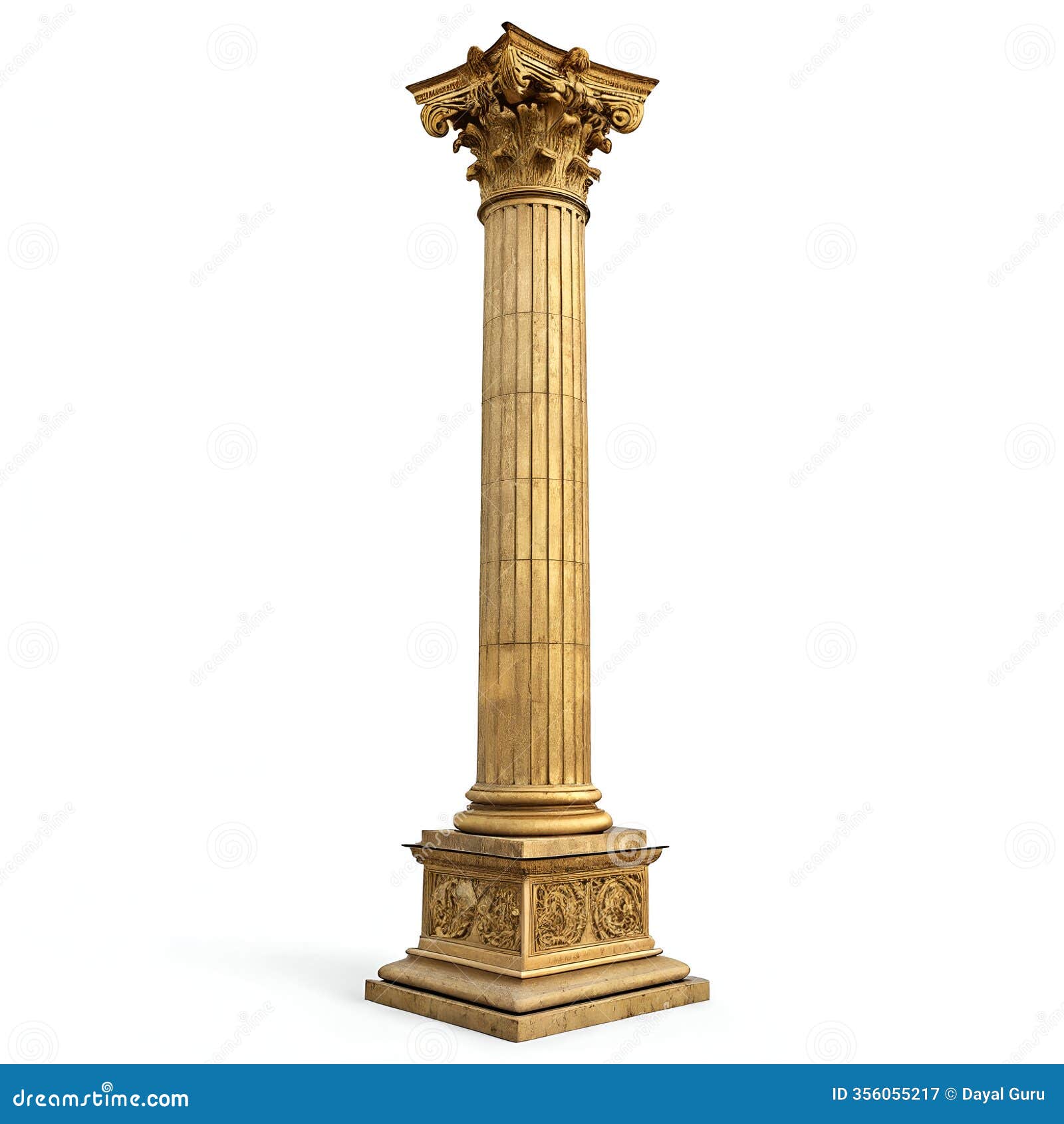 Gold Roman Numerals Set Collection Isolated On Black Background ...