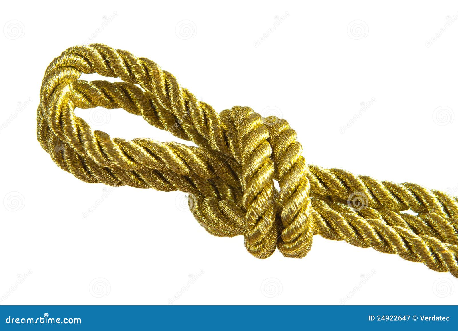 Gold Rope Knot Royalty-Free Stock Photo | CartoonDealer.com #24922647