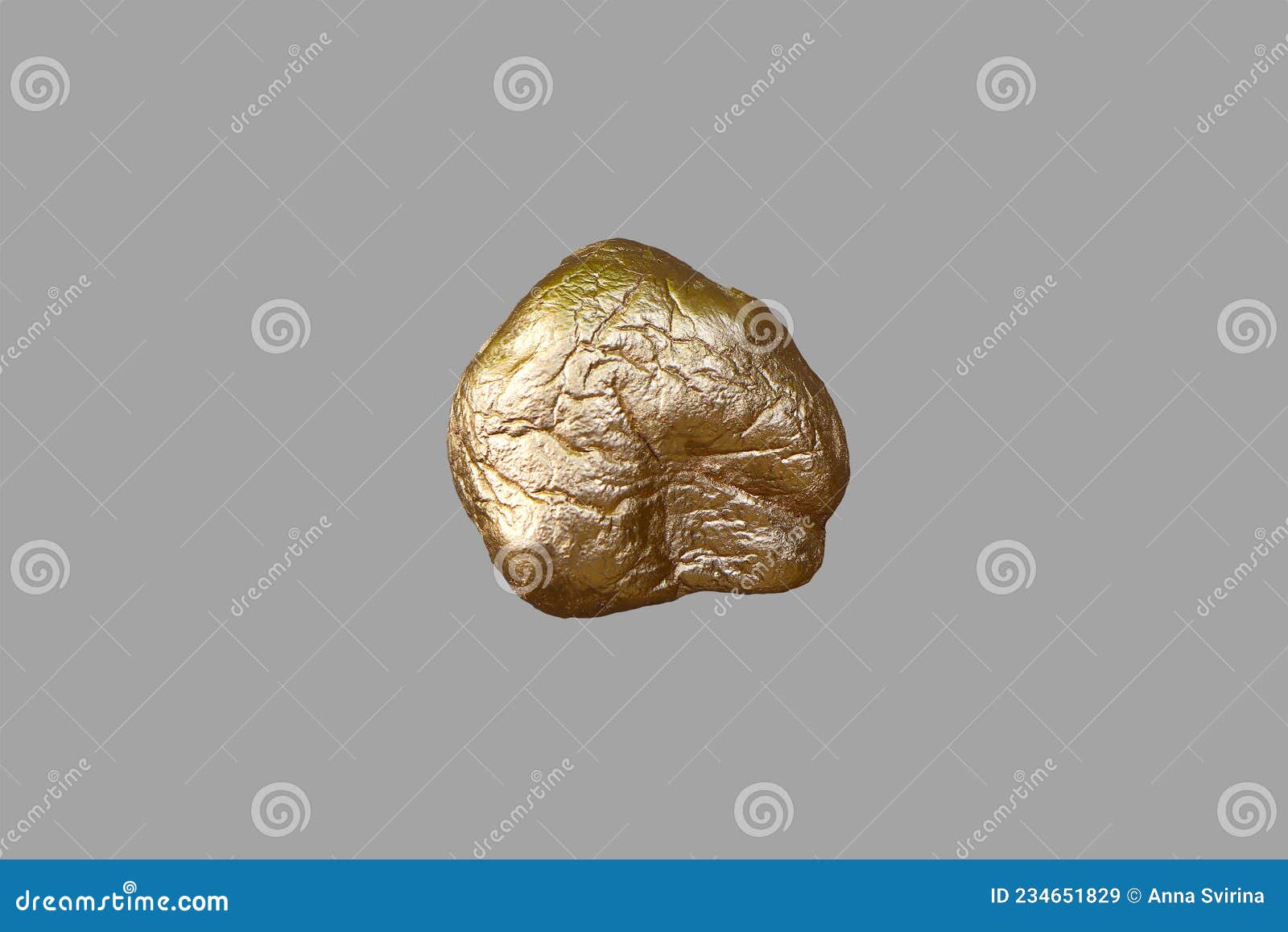 Gold round nugget stock image. Image of isolated, mining - 234651829