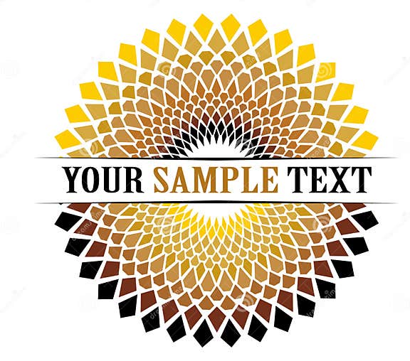 Gold round star background stock vector. Illustration of element - 18648826