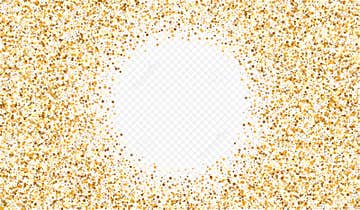 Gold Round Vector Transparent Background. Effect Stock Vector ...
