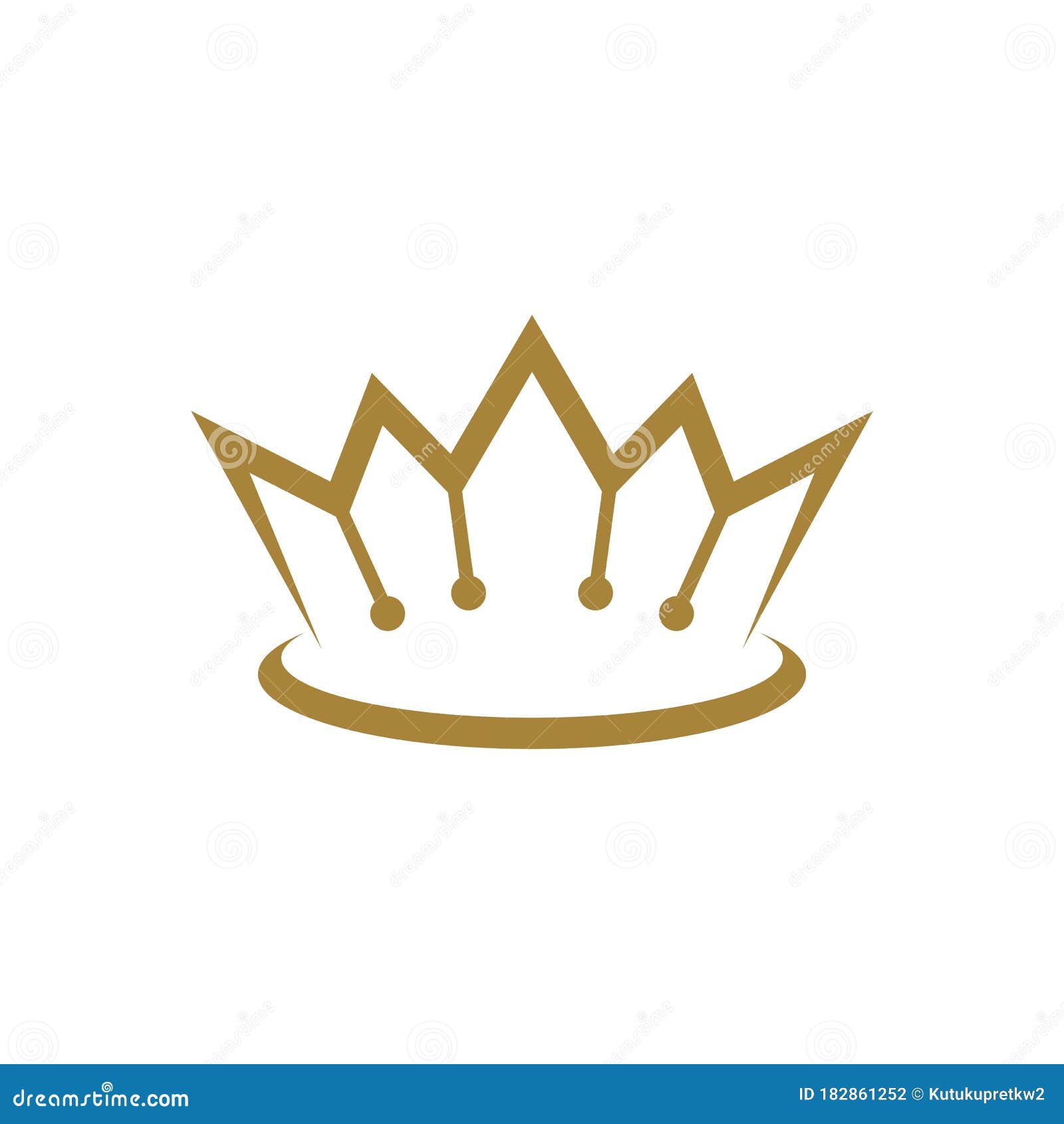 Gold Royal Crown Logo Template Illustration Design. Vector EPS 10 Stock ...