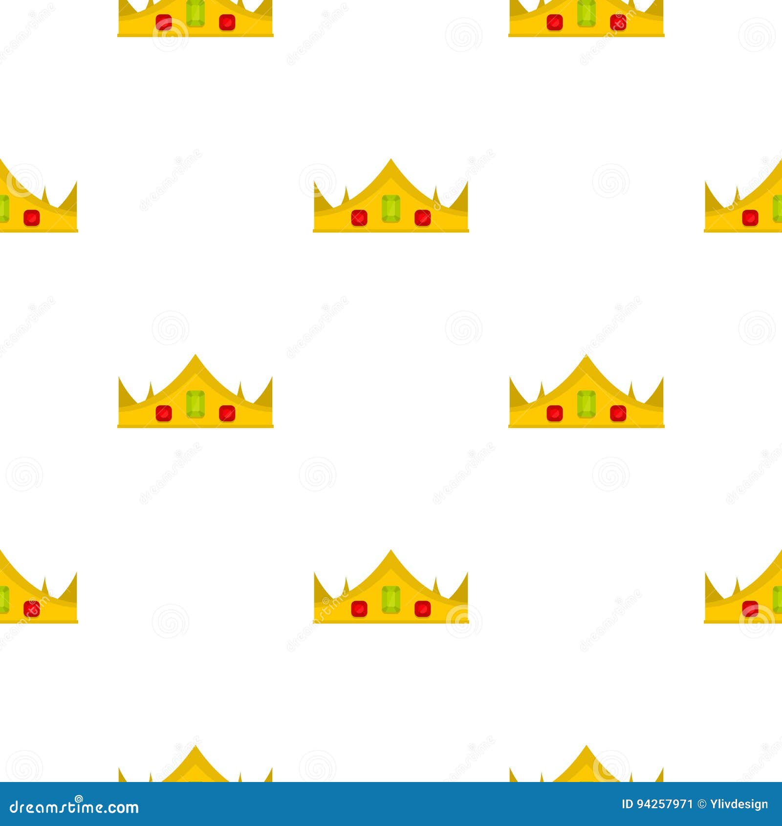 Gold Royal Crown Pattern Seamless Stock Vector - Illustration of ...