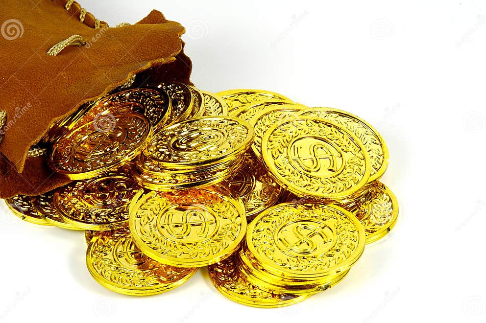 Gold Sack stock image. Image of gold, treasure, nuggets - 68667