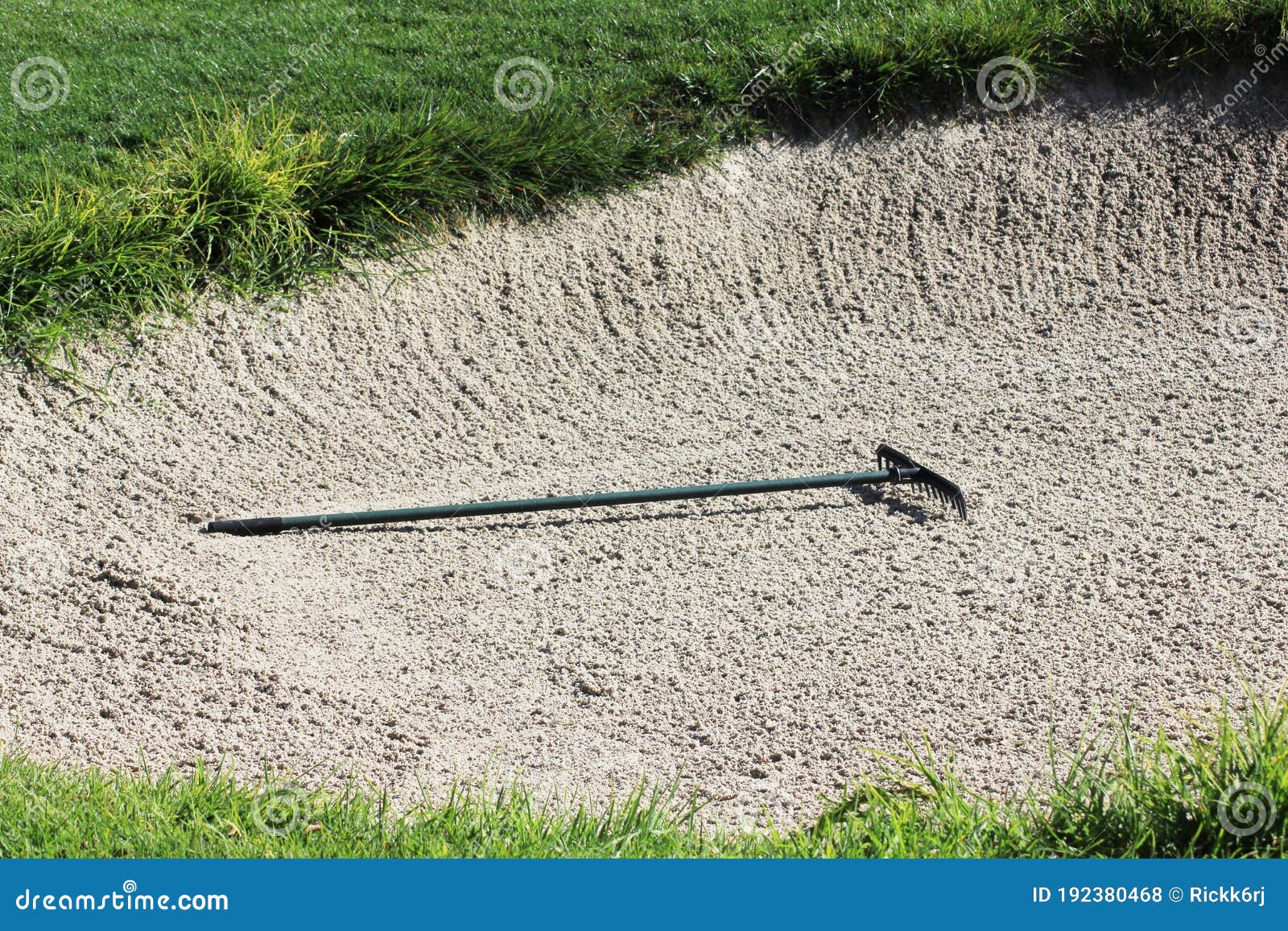 Sand Pit With Rake Stock Image | CartoonDealer.com #4082551
