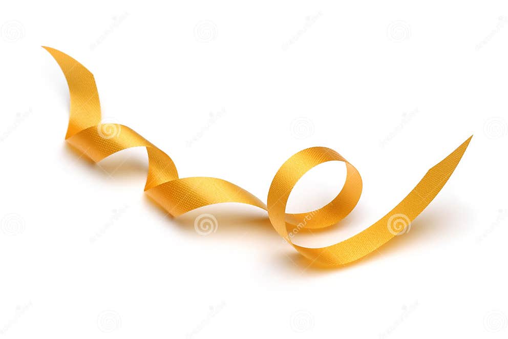Gold satin ribbon stock photo. Image of holiday, event - 25254284