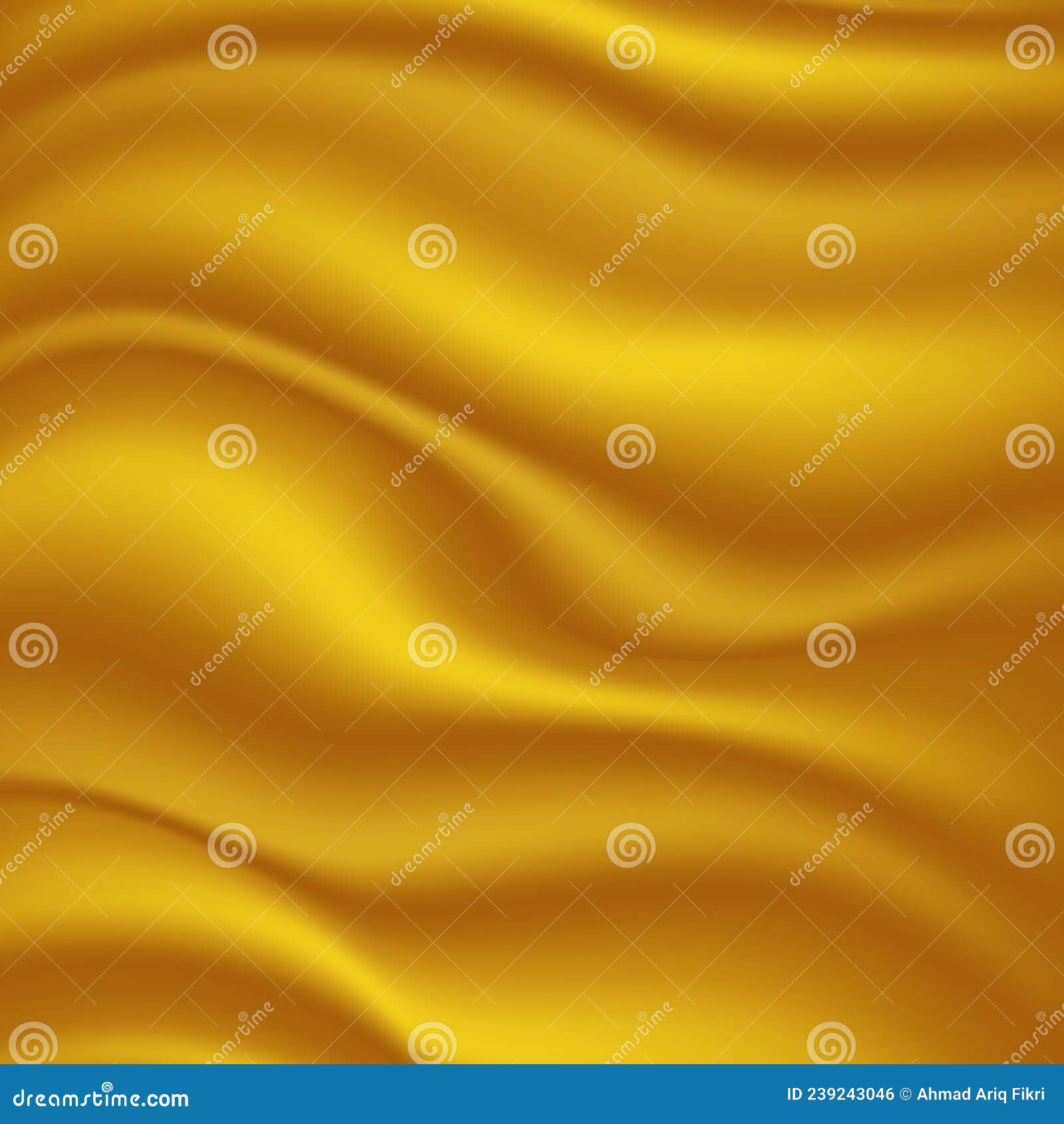 Gold Satin And Silk Cloth Fabric Crease Background And Texture Stock