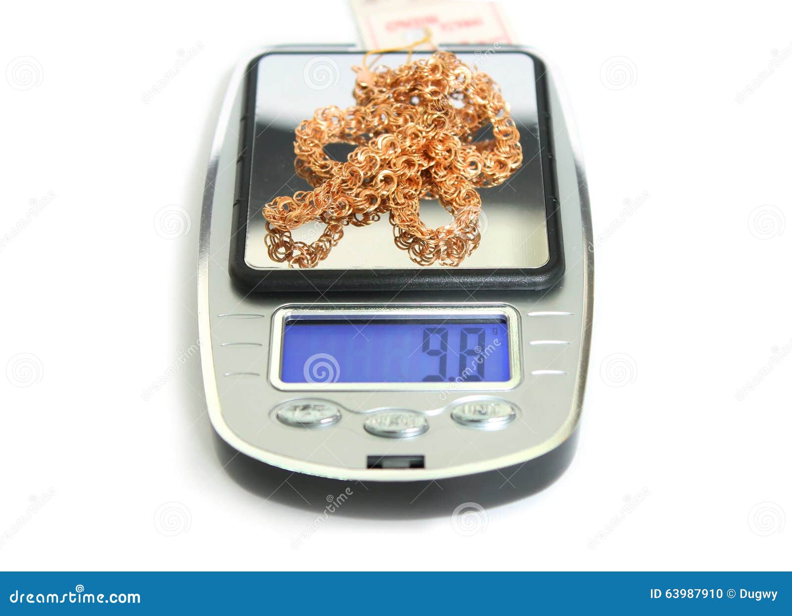 Gold on scales stock photo. Image of object, screen, steel - 63987910