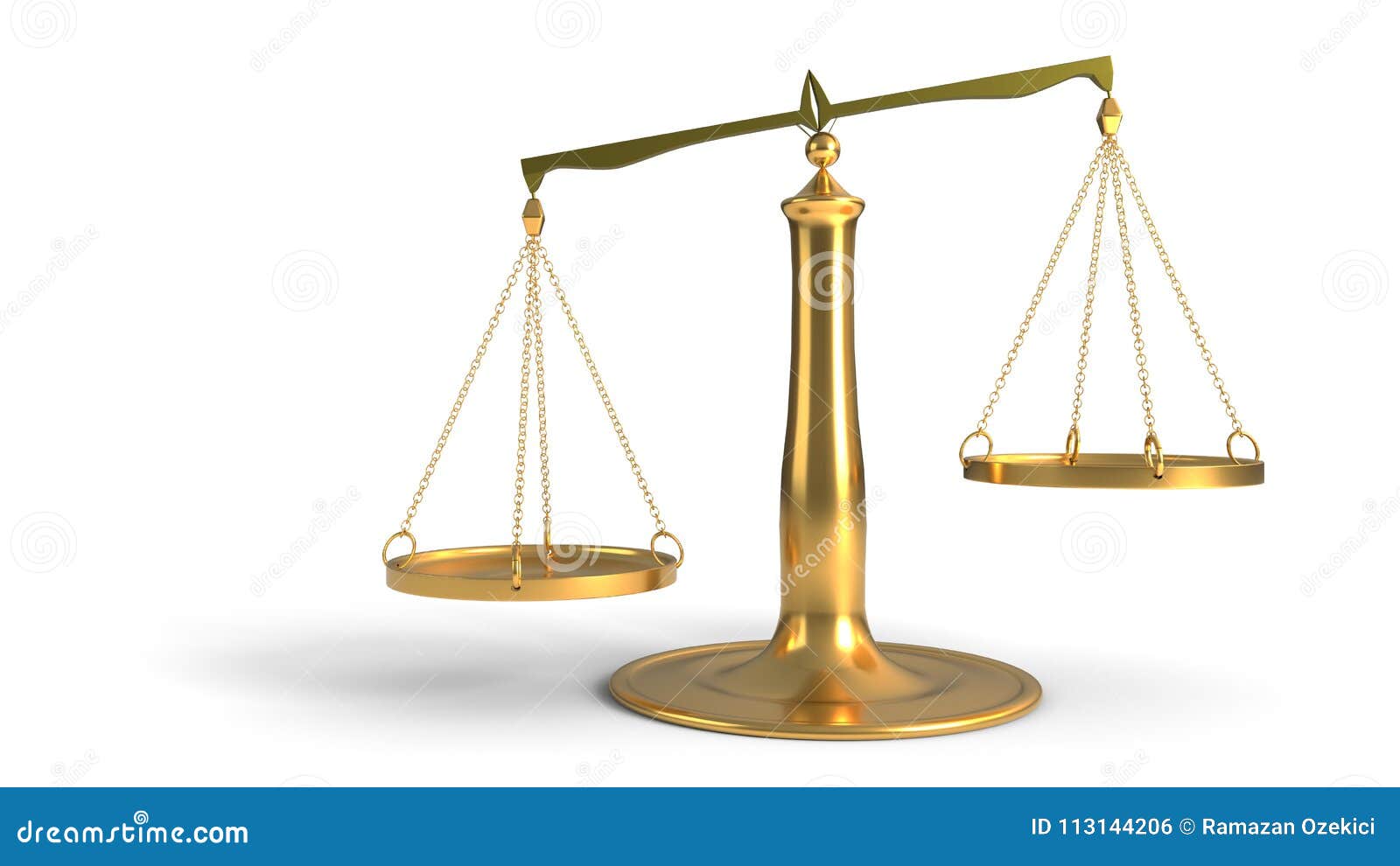 Gold Scales on White, 3d Rendering Stock Illustration - Illustration of ...