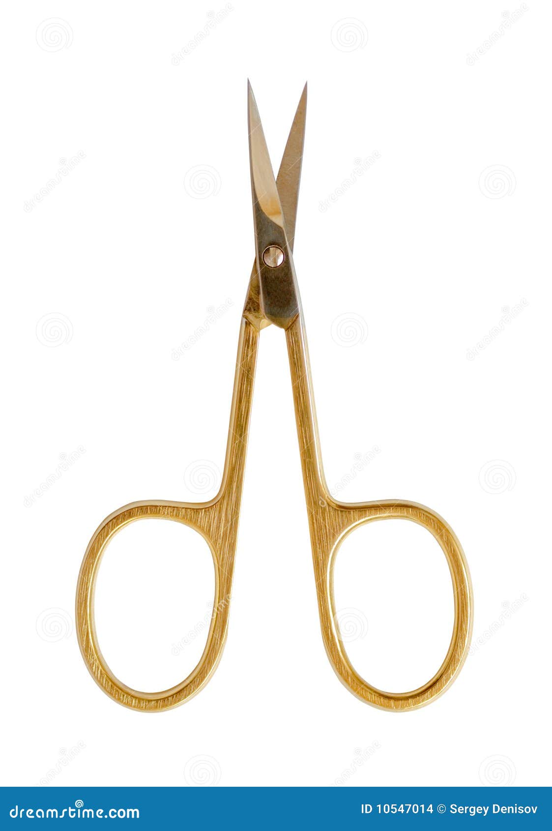 Gold scissors stock photo. Image of shape, segment, clip - 10547014
