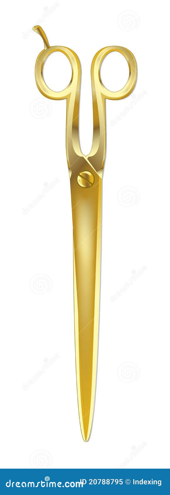 Gold Scissors Cartoon Vector | CartoonDealer.com #33028099