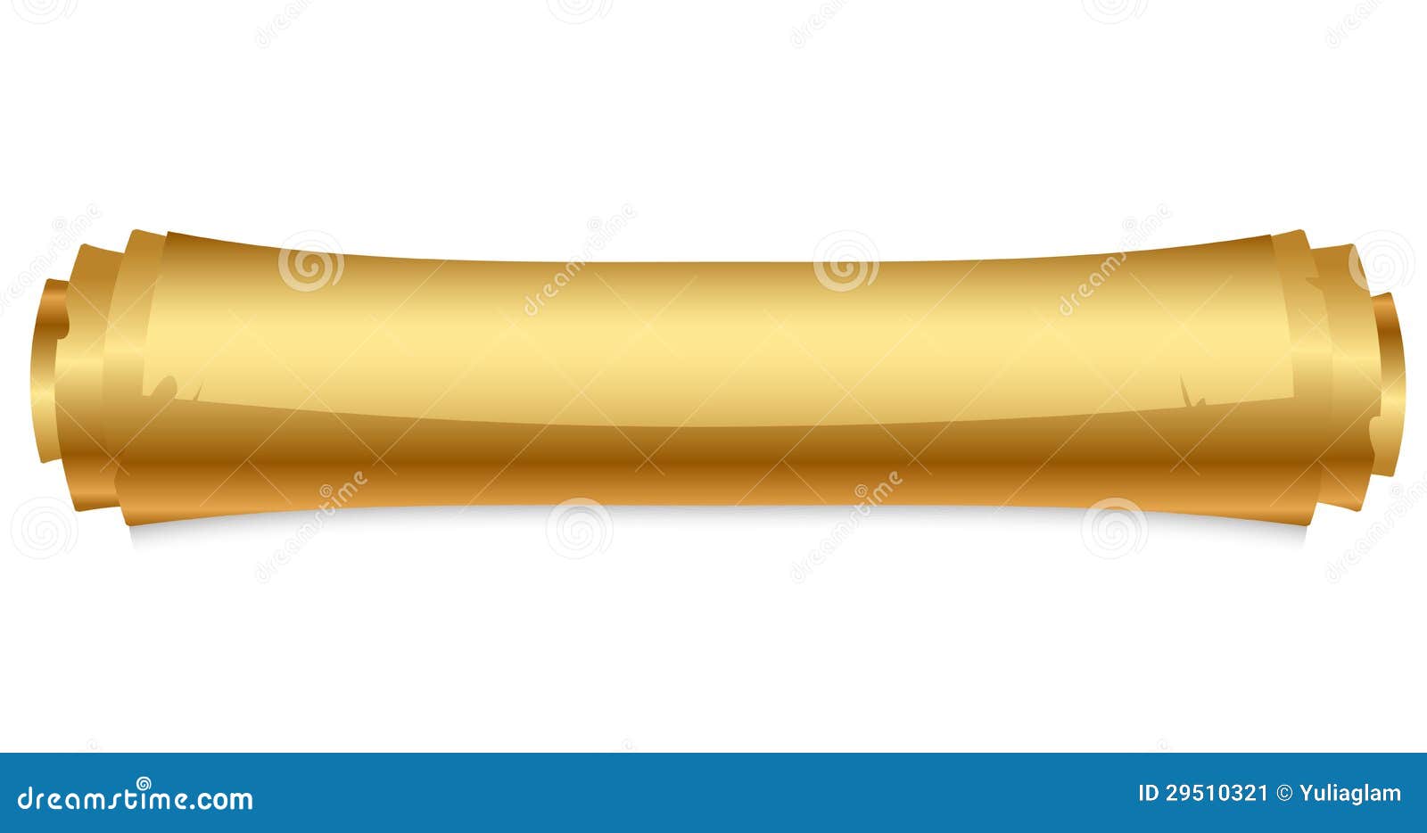 Gold scroll stock vector. Illustration of approval, manuscript - 29510321