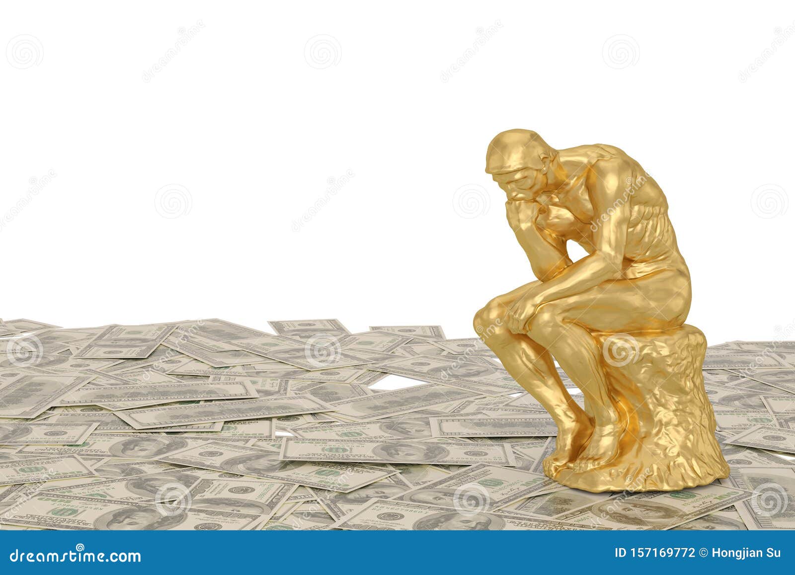 The Thinker Royalty-Free Stock Photography | CartoonDealer.com #82988291