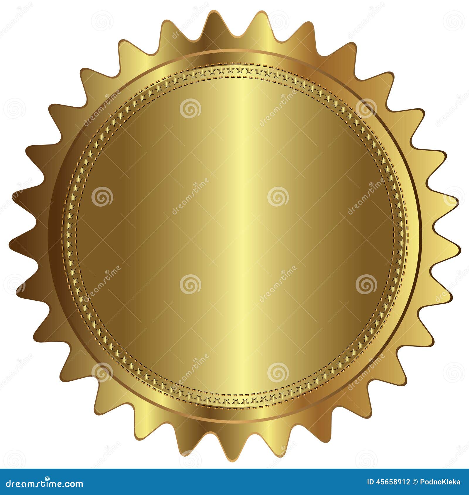 Blank Gold Seal