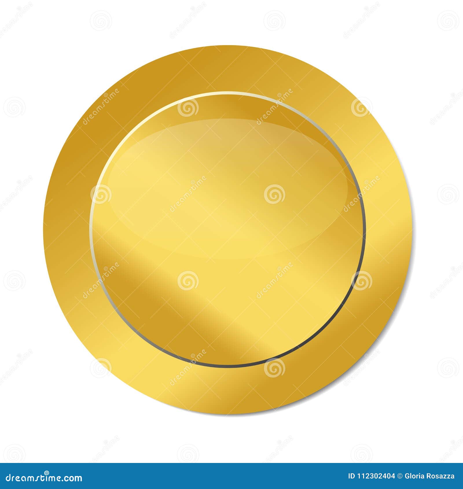 Gold Seal Icon Logo Image Vector Stock Vector - Illustration of frame ...