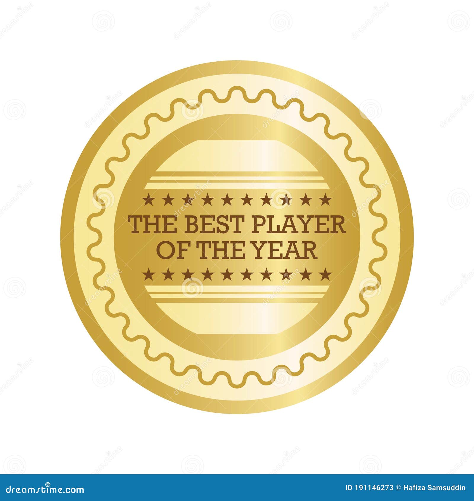 Gold Seal. Vector Illustration Decorative Design Stock Vector ...