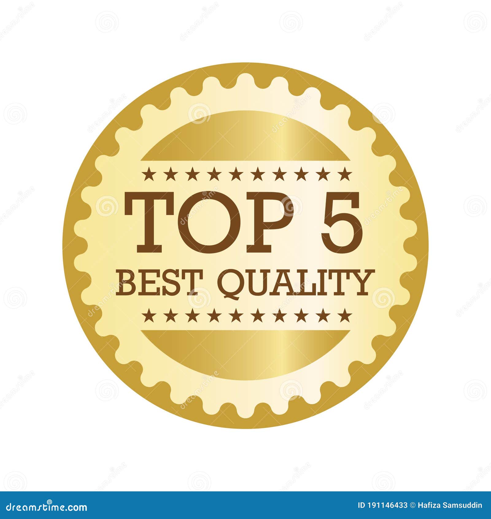 Gold Seal. Vector Illustration Decorative Design Stock Vector ...