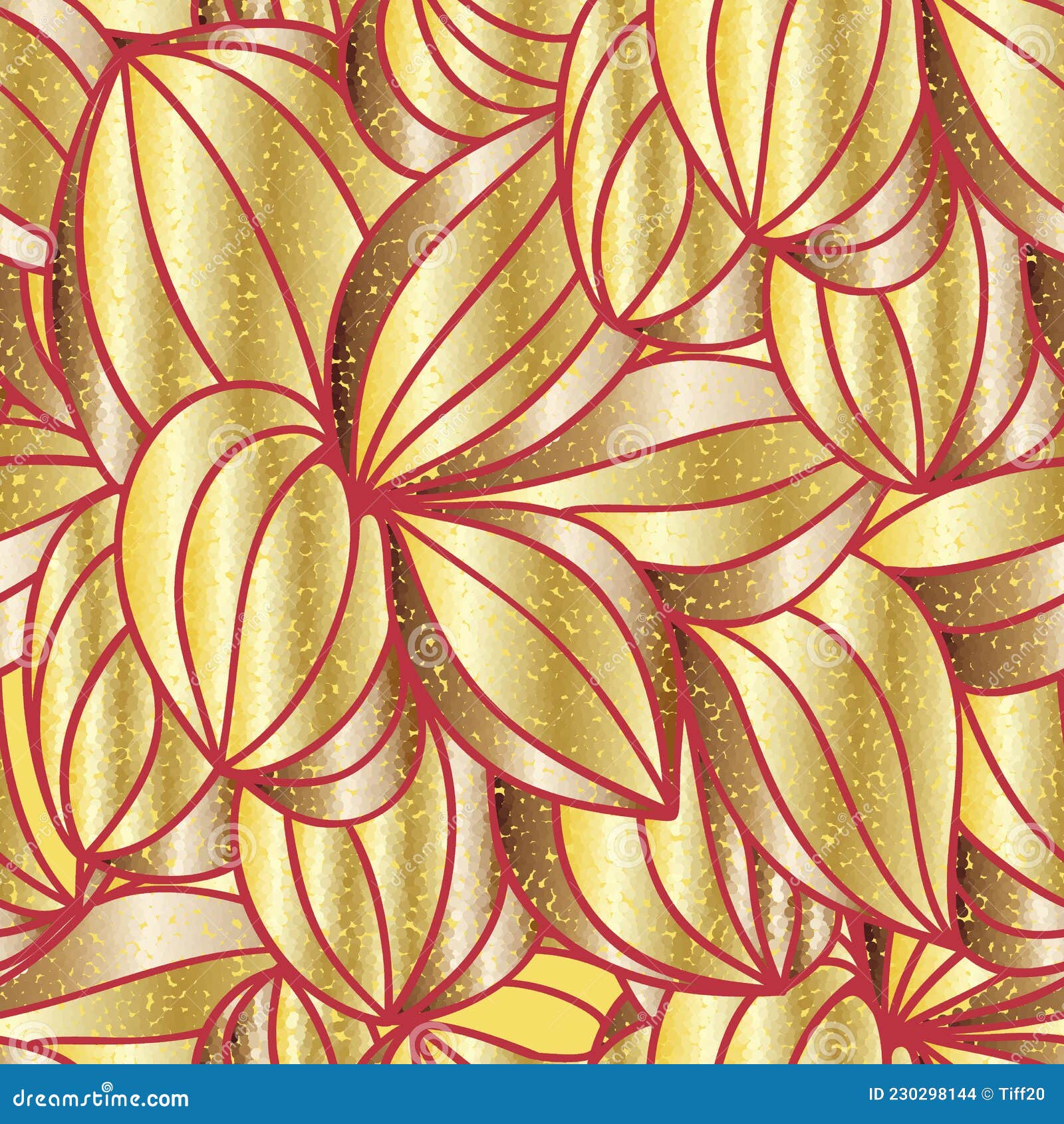 Gold seamless pattern stock vector. Illustration of elegance - 230298144