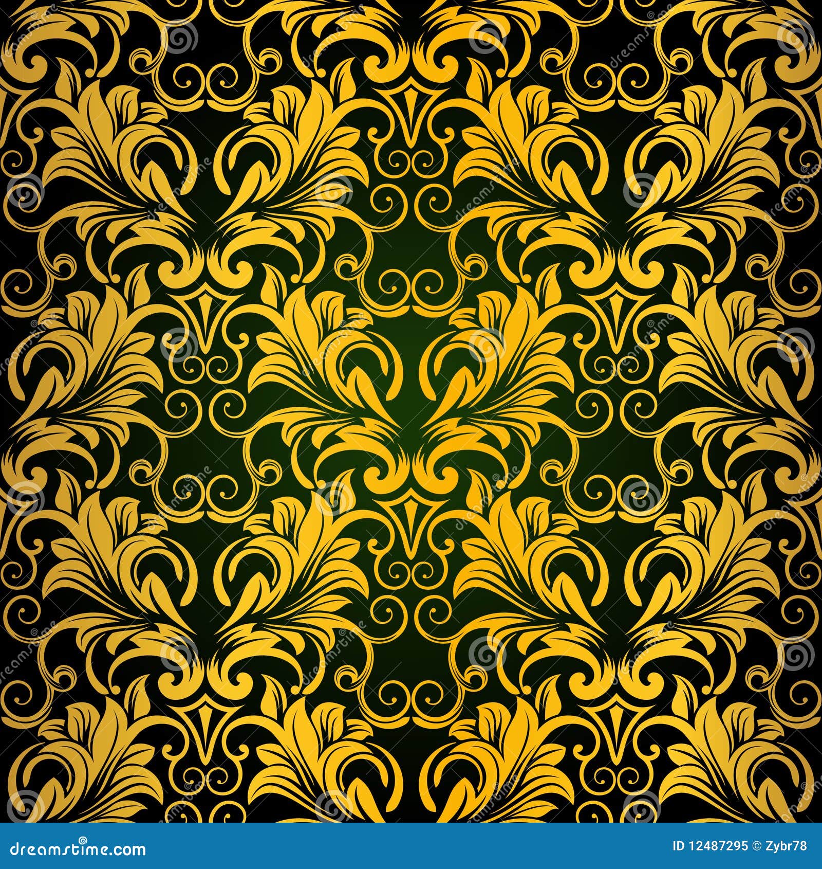Gold Seamless Wallpaper Picture. Image: 12487295