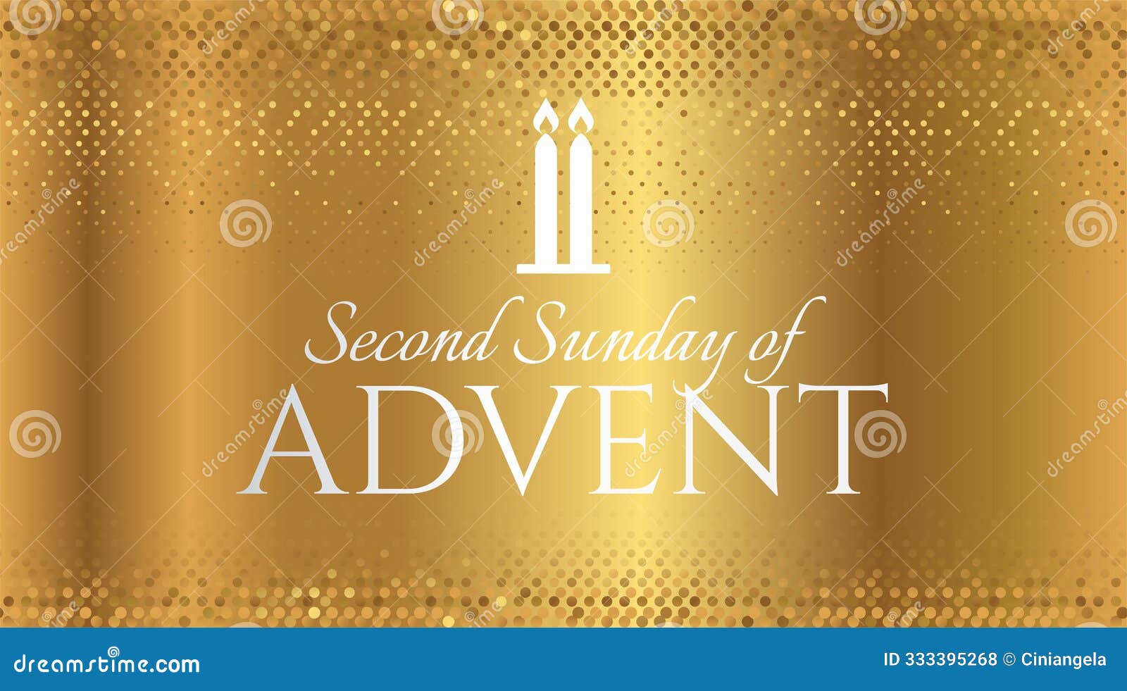 Gold Second Sunday of Advent Background Illustration Design Stock ...