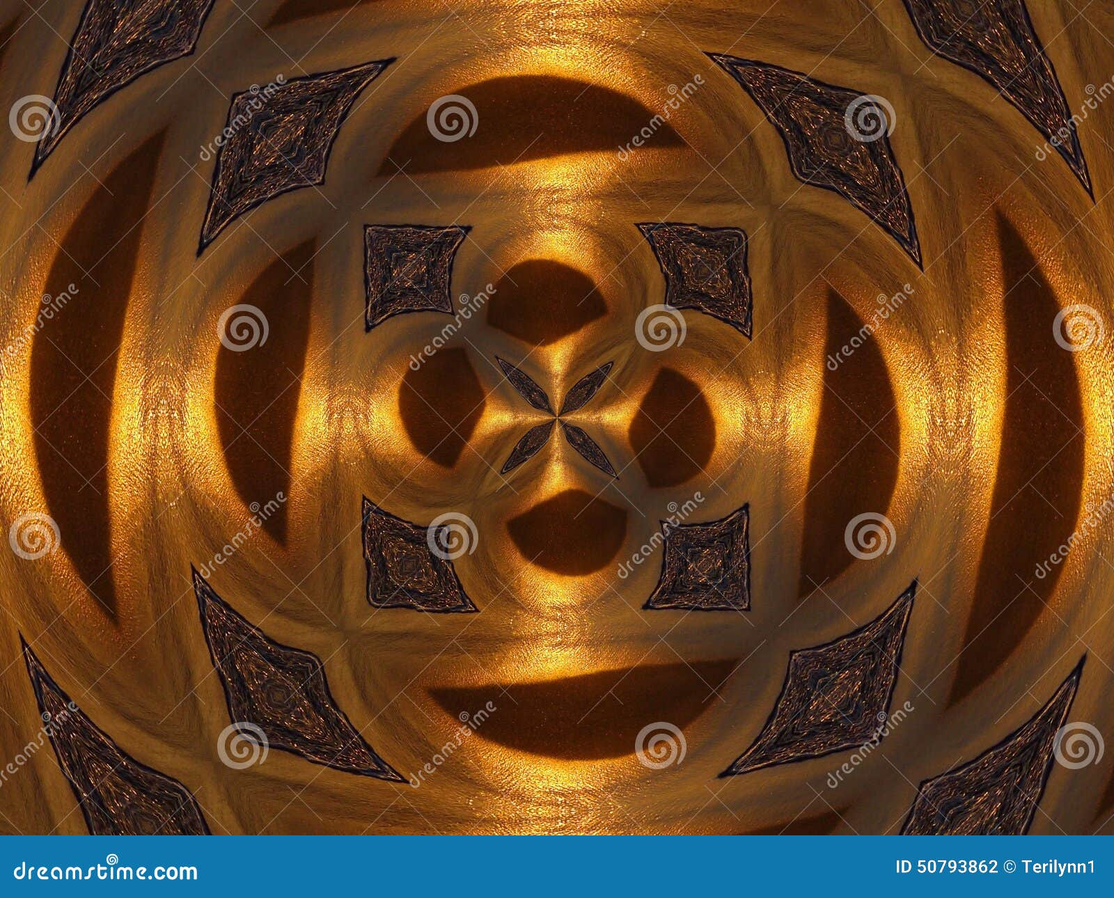 Gold Shapes stock illustration. Illustration of circles - 50793862