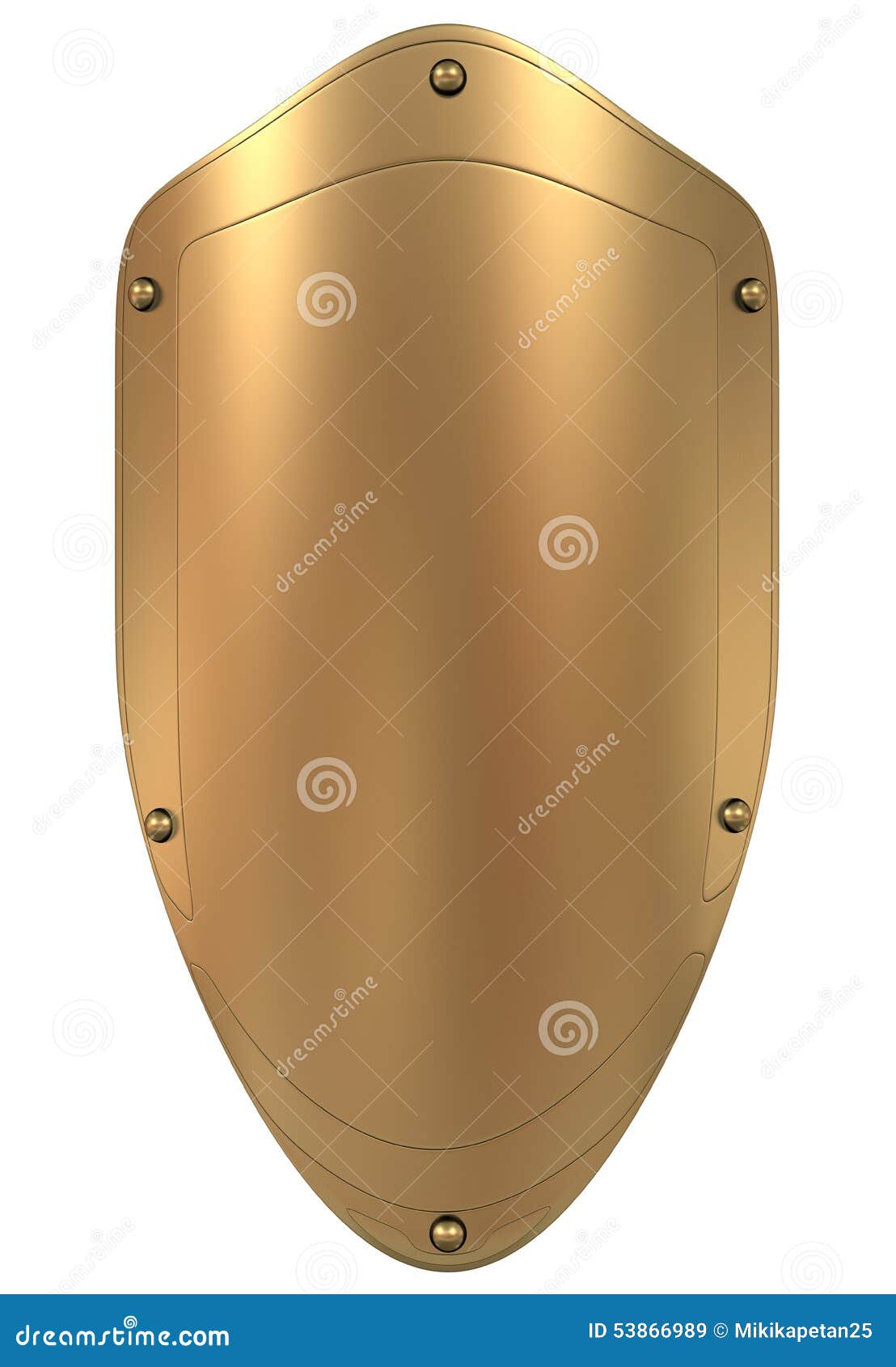 Gold Shield stock illustration. Illustration of symbol - 53866989