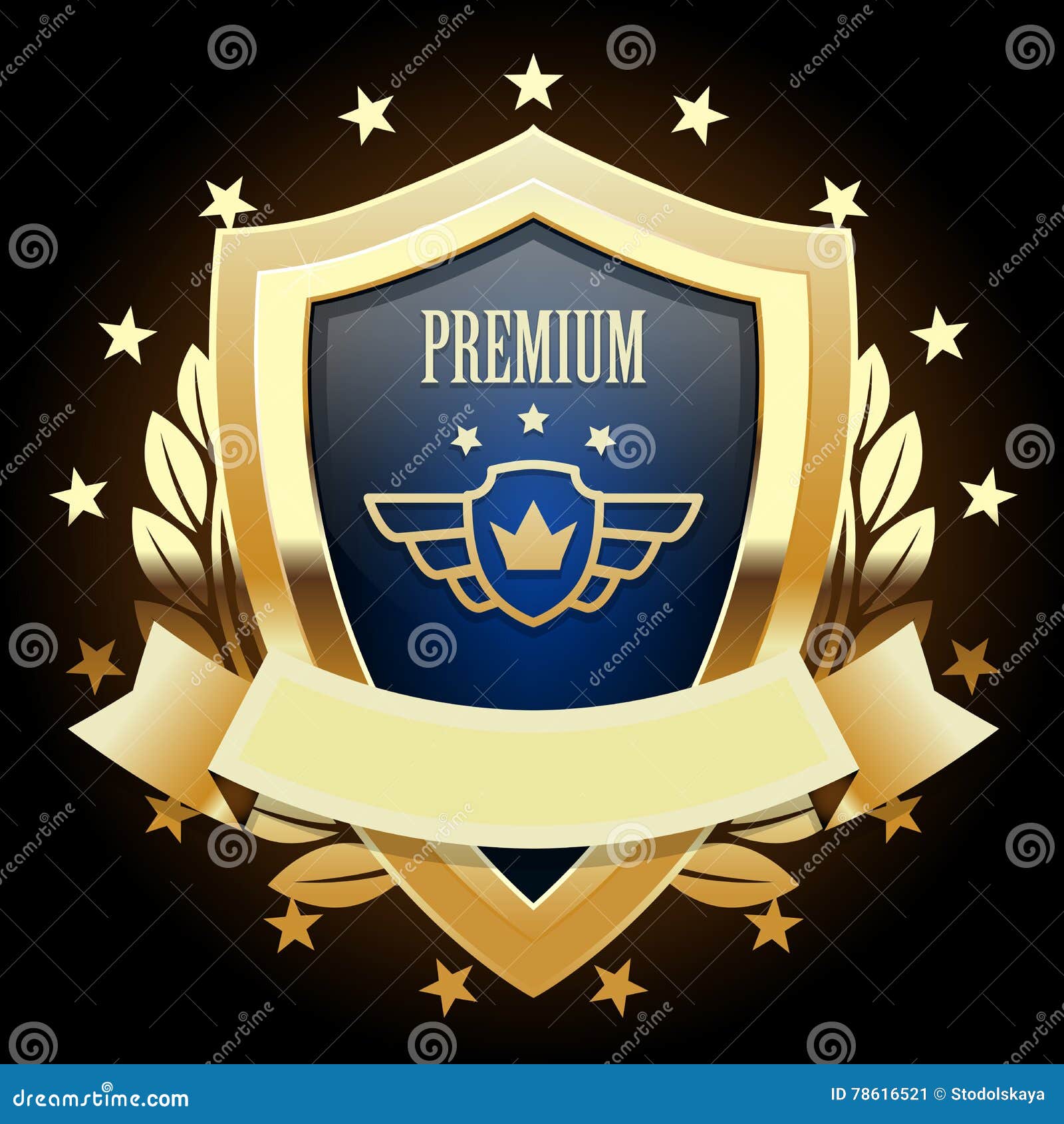 Gold Shield Logo Clip Art