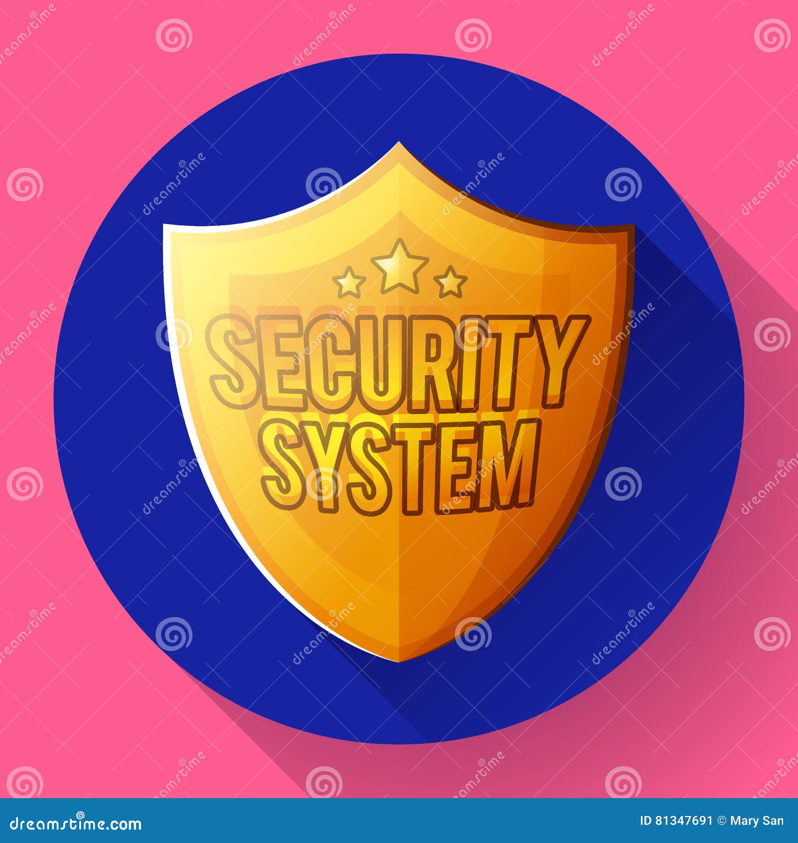 Gold Shield Icon - Protection Symbol. Flat Design Style. Stock Vector ... Gold Shield Icon - Protection Symbol. Flat Design Style. Stock Vector ...