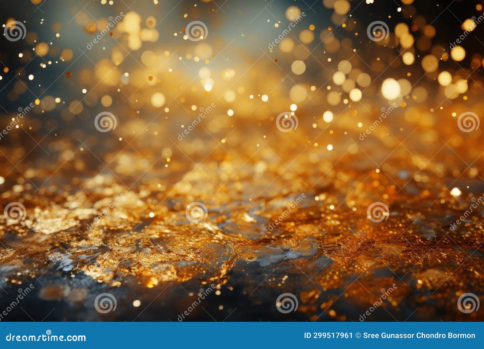 Gold Shine Glitter Background 109, Generative Ai Stock Illustration ...
