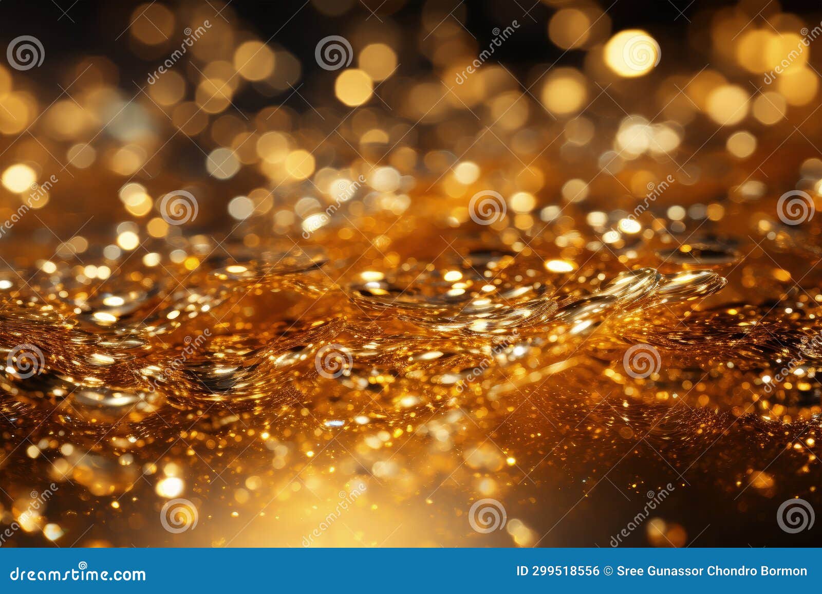 Gold Shine Glitter Background 70, Generative Ai Stock Illustration ...