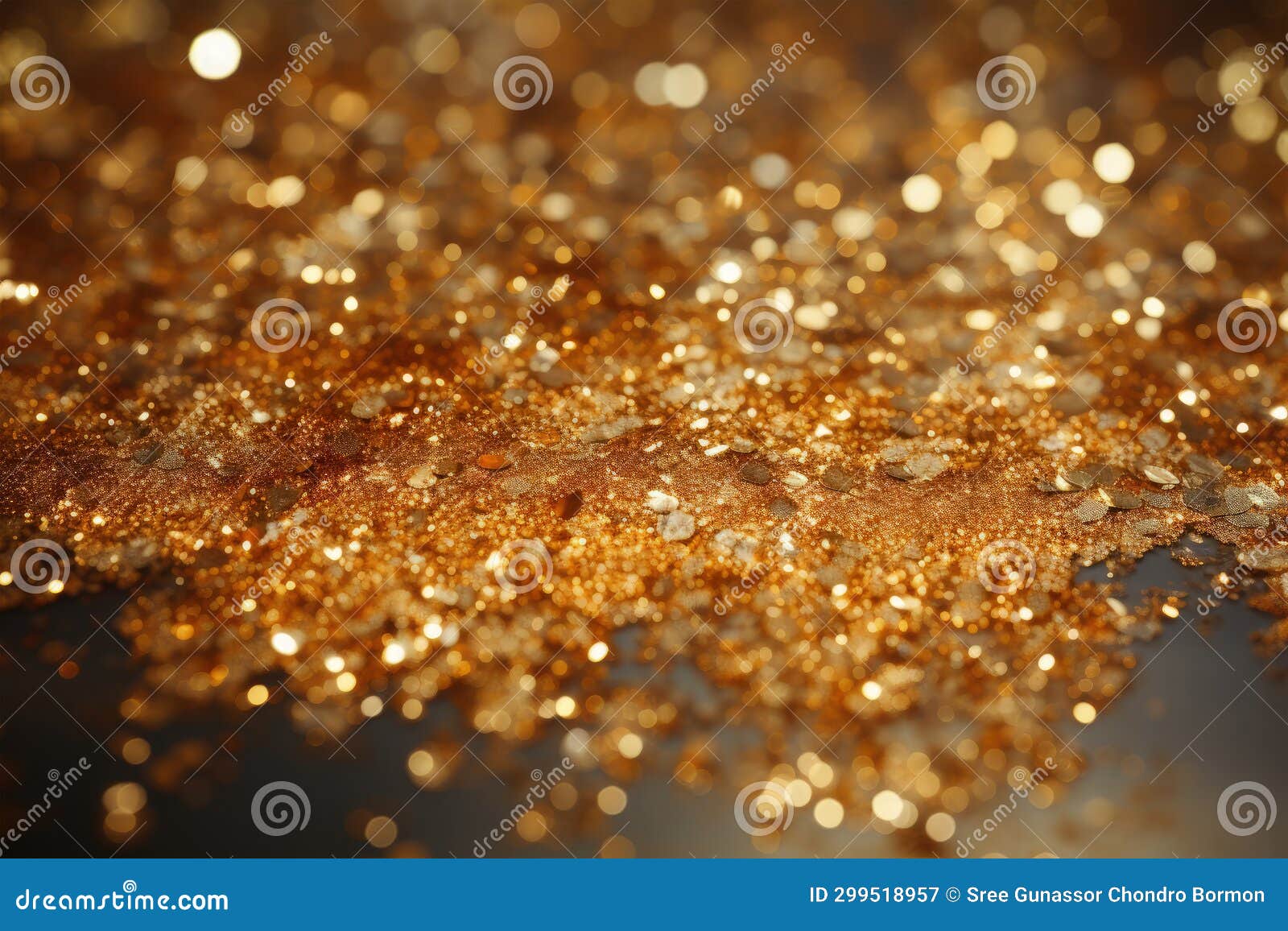 Gold Shine Glitter Background 51, Generative Ai Stock Illustration ...